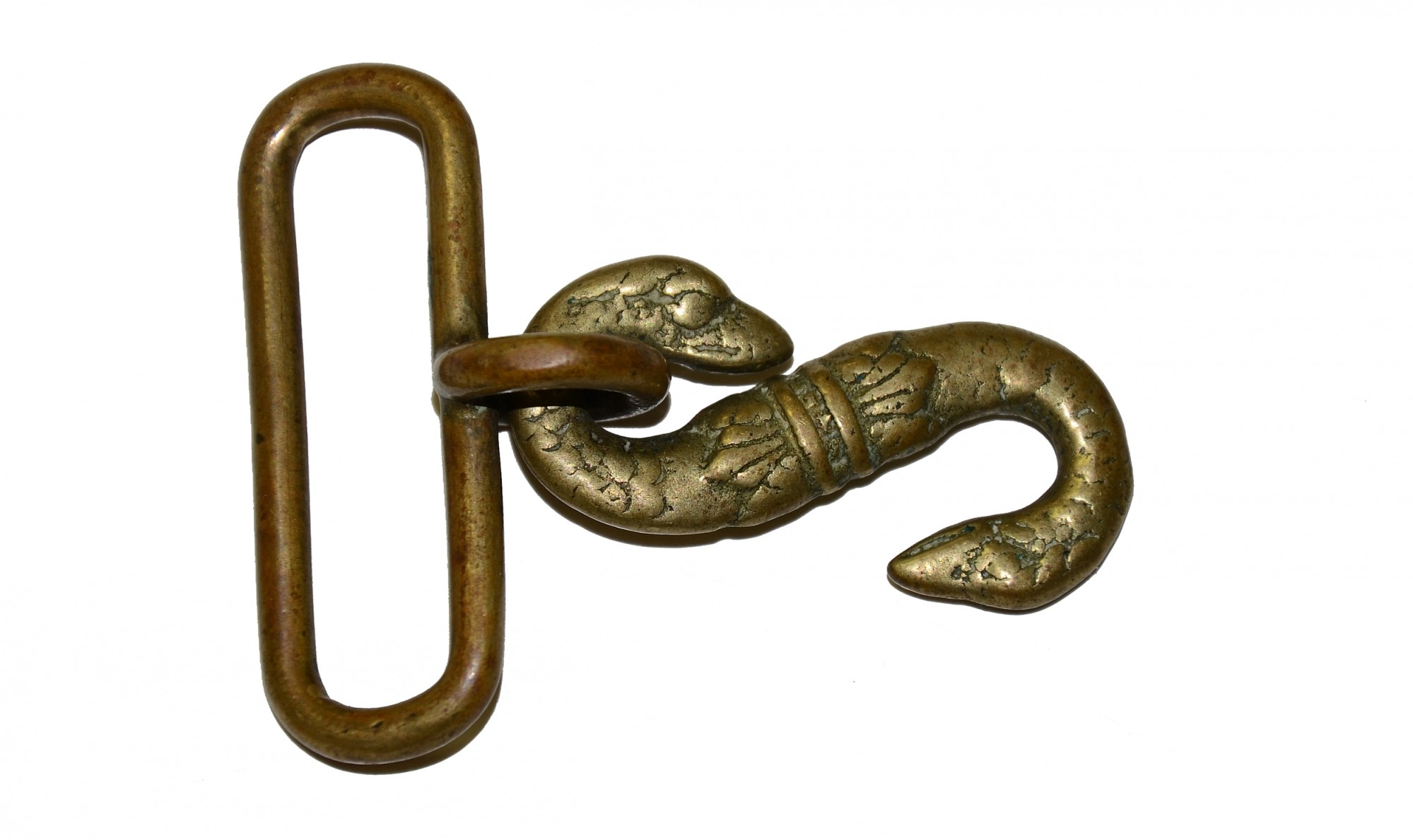 HALF OF AN ENGLISH IMPORT SNAKE BUCKLE — Horse Soldier