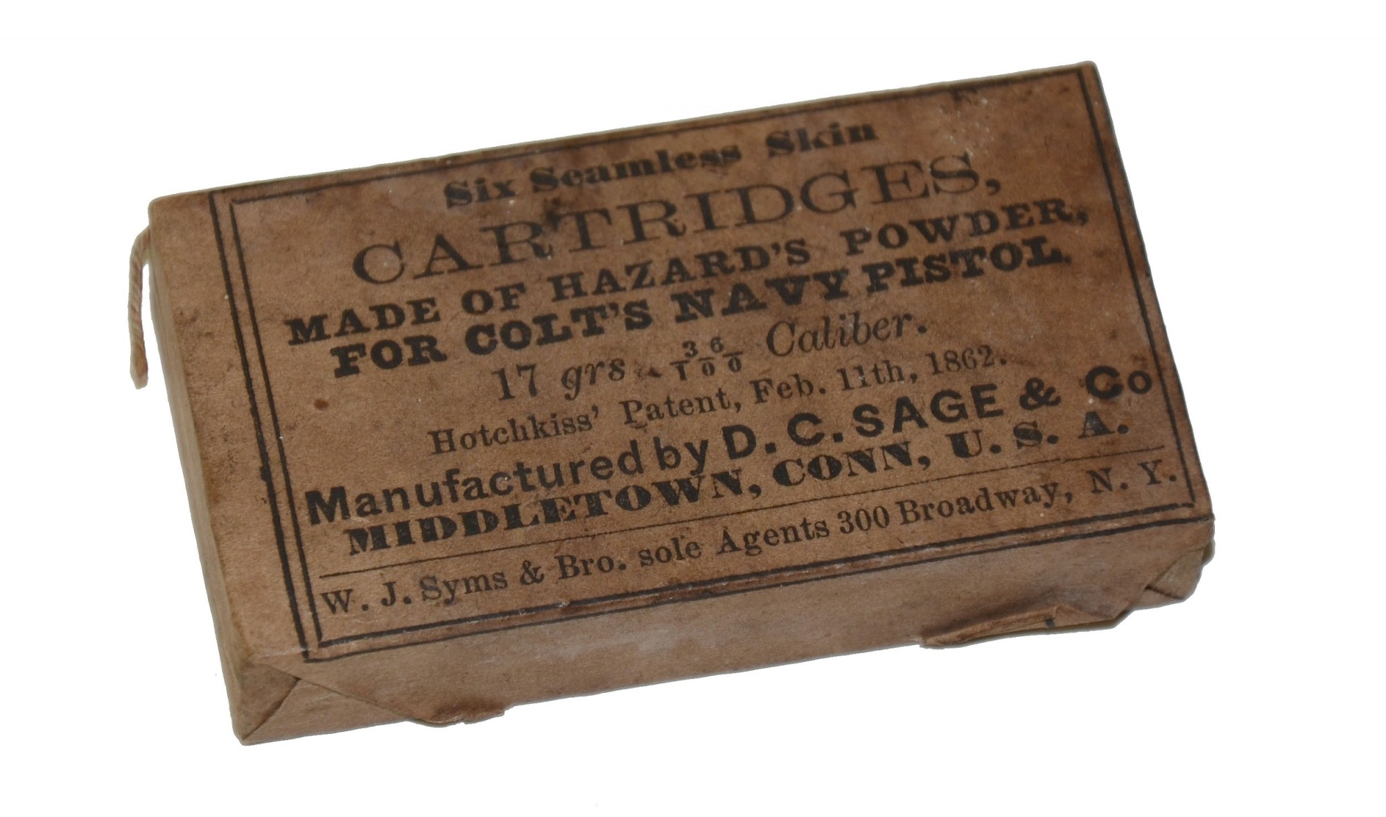CARTRIDGE PACKAGE “SIX SEAMLESS SKIN CARTRIDGES MADE OF HAZARD’S POWDER ...