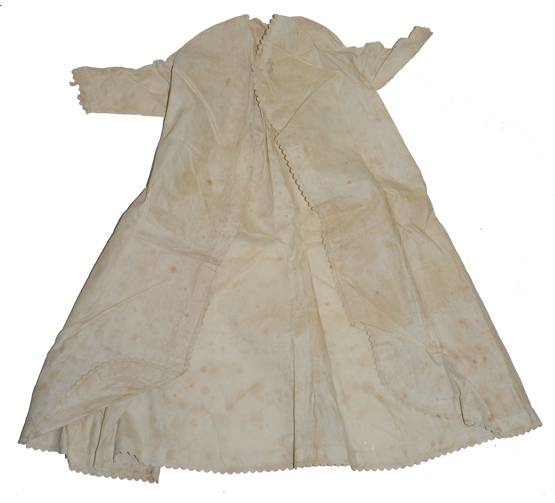 WHITE DIMITY INFANT’S ROBE C.1855 — Horse Soldier