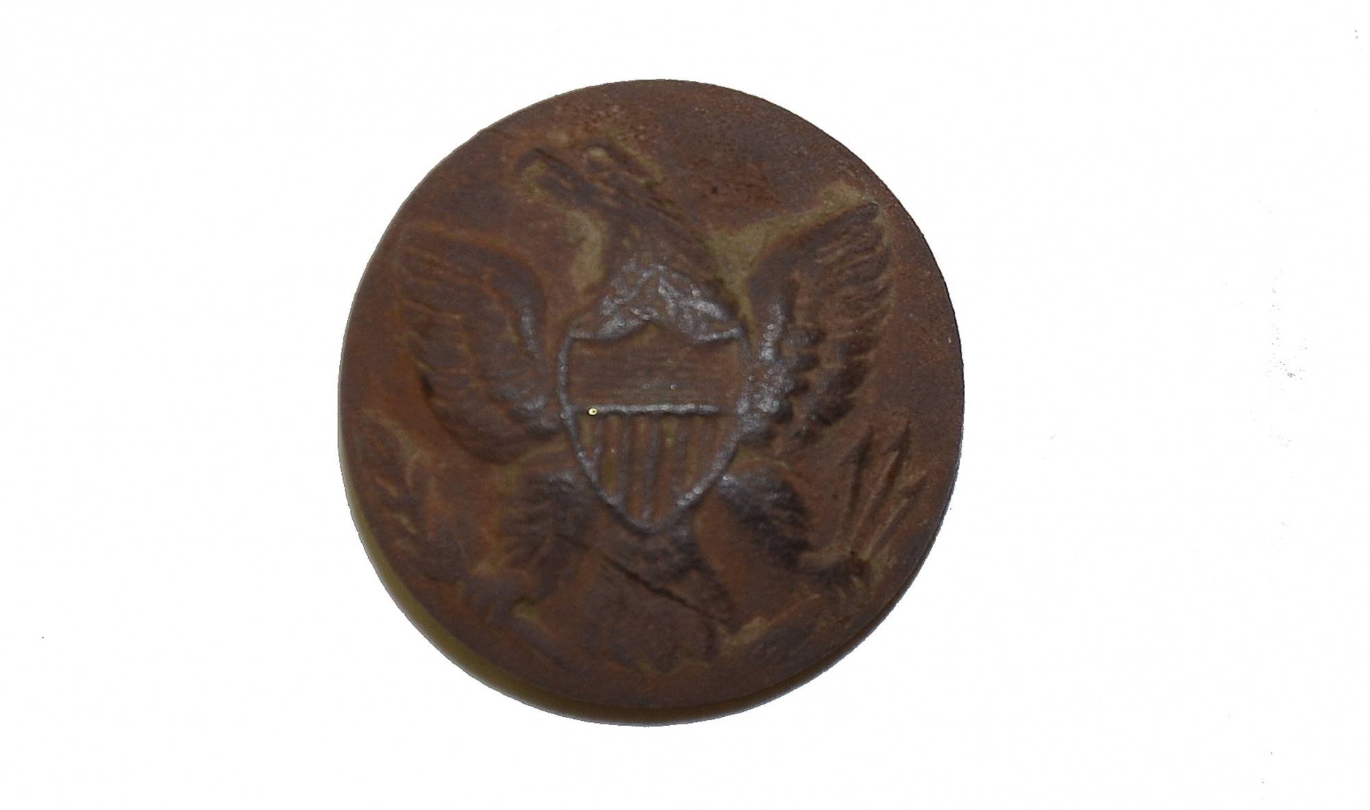 US GENERAL SERVICE EAGLE JACKET BUTTON, RECOVERED AT LITTLE ROUND TOP ...