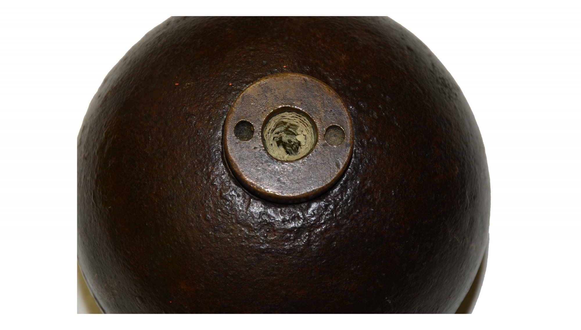 CS 4.52” 12 POUND SPHERICAL SHELL WITH CS COPPER FUSE PLUG FROM ...