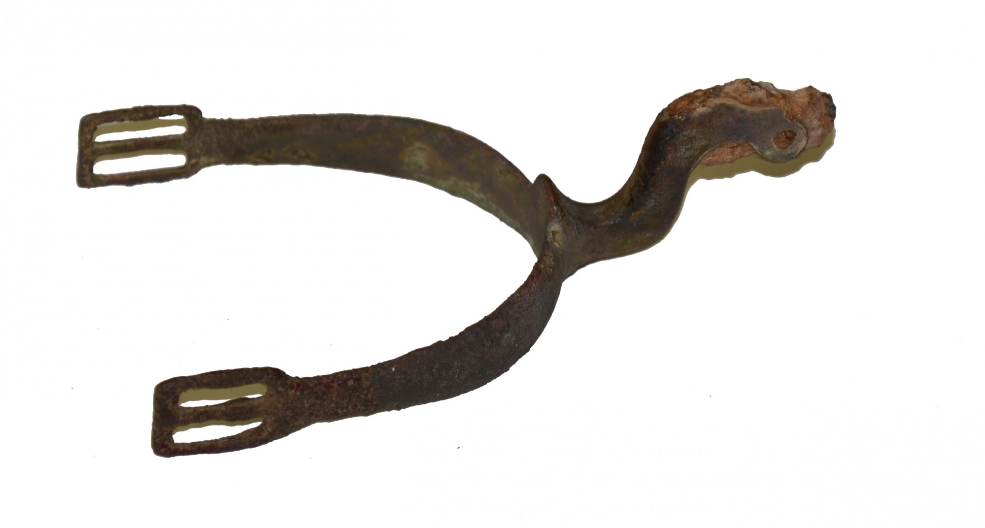 NEAR COMPLETE RELIC CONFEDERATE SPUR — Horse Soldier