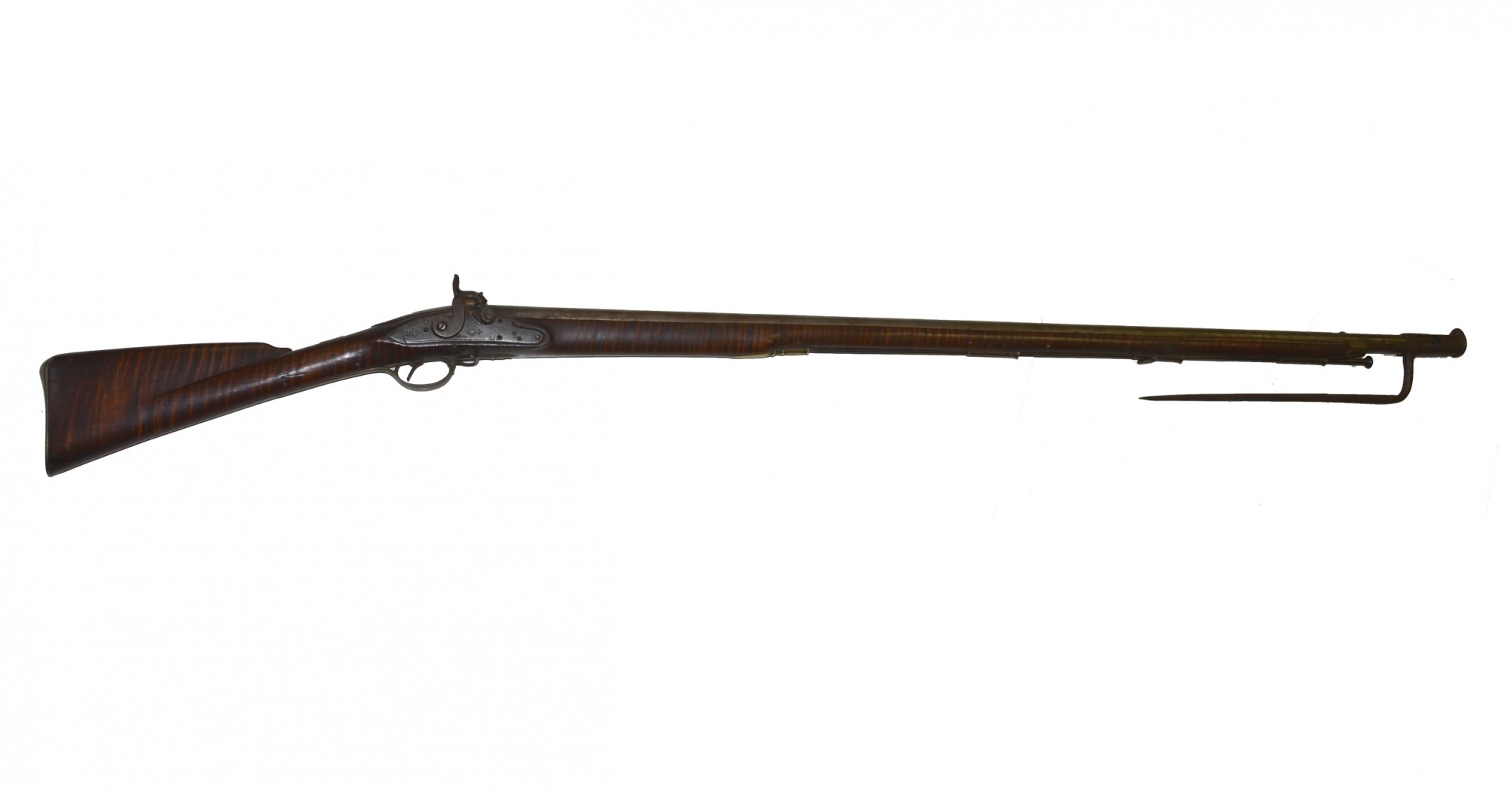 NEW ENGLAND MILITIA PERCUSSION MUSKET WITH BAYONET — Horse Soldier