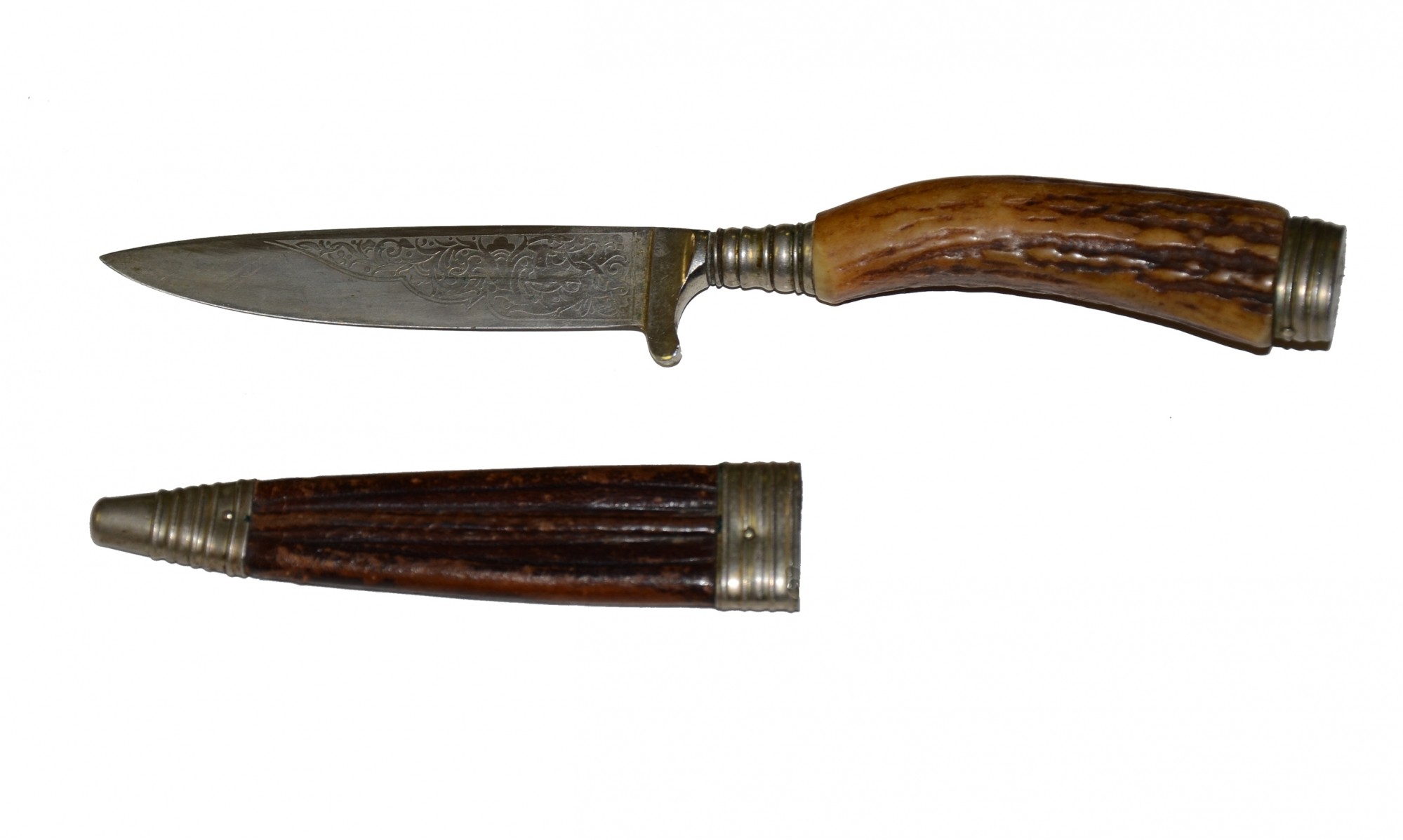 19th CENTURY GERMAN SIDE-KNIFE WITH SHEATH — Horse Soldier