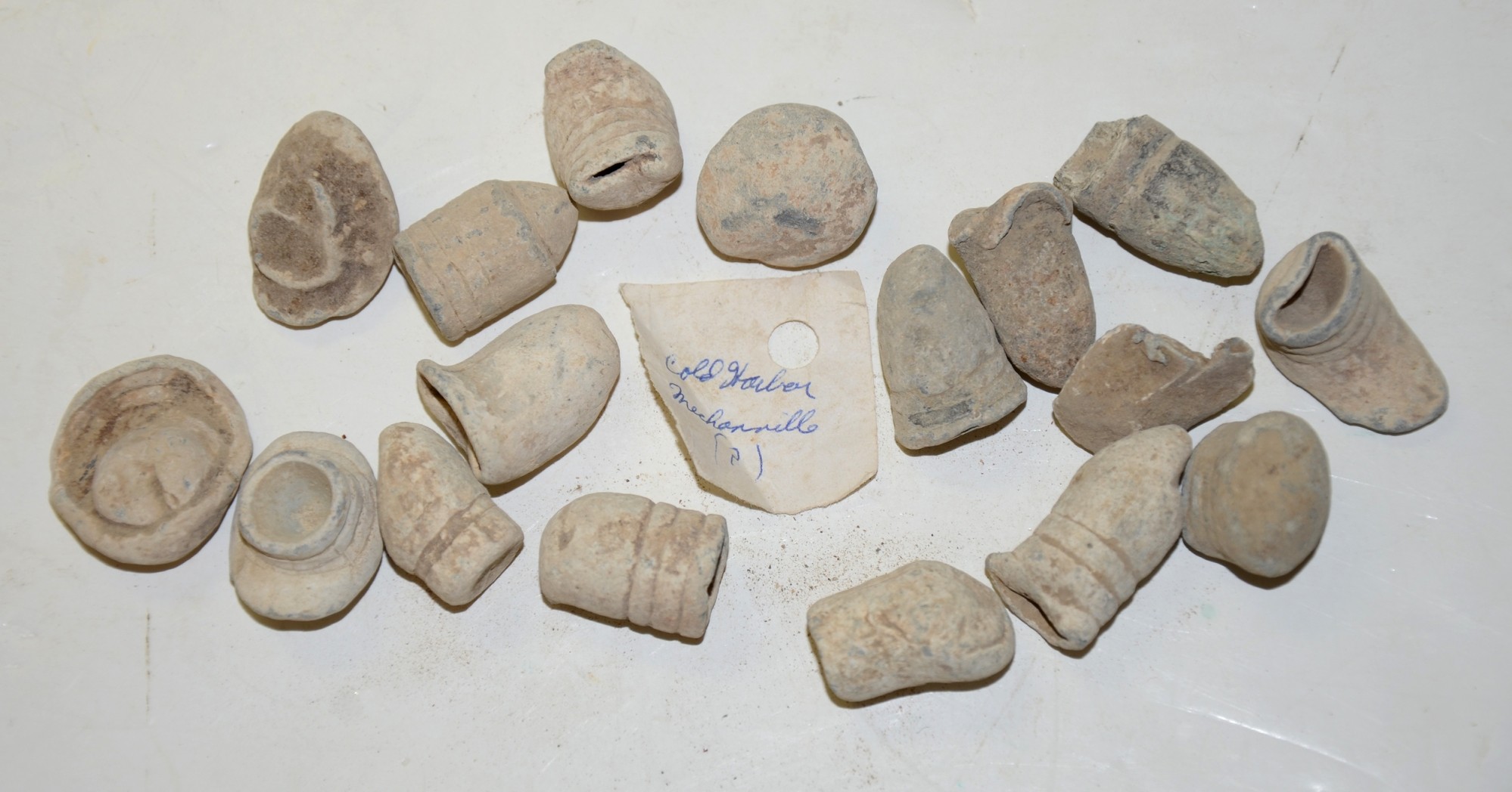 LOT OF FIRED MINIE BALLS FROM COLD HARBOR — Horse Soldier