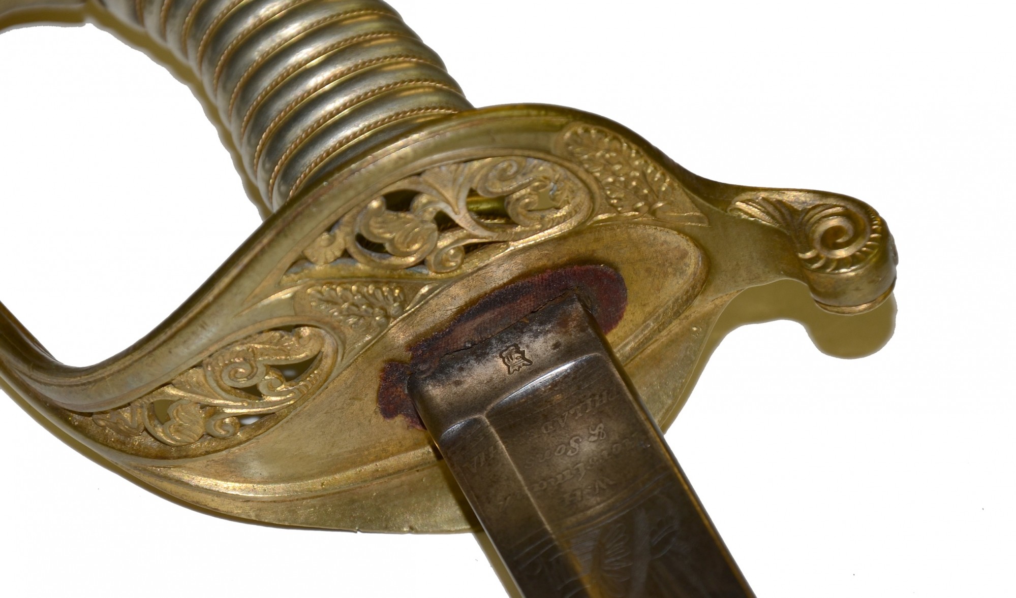 M1850 FOOT OFFICER’S SILVER-HILTED SWORD WITH METAL SCABBARD BY ...