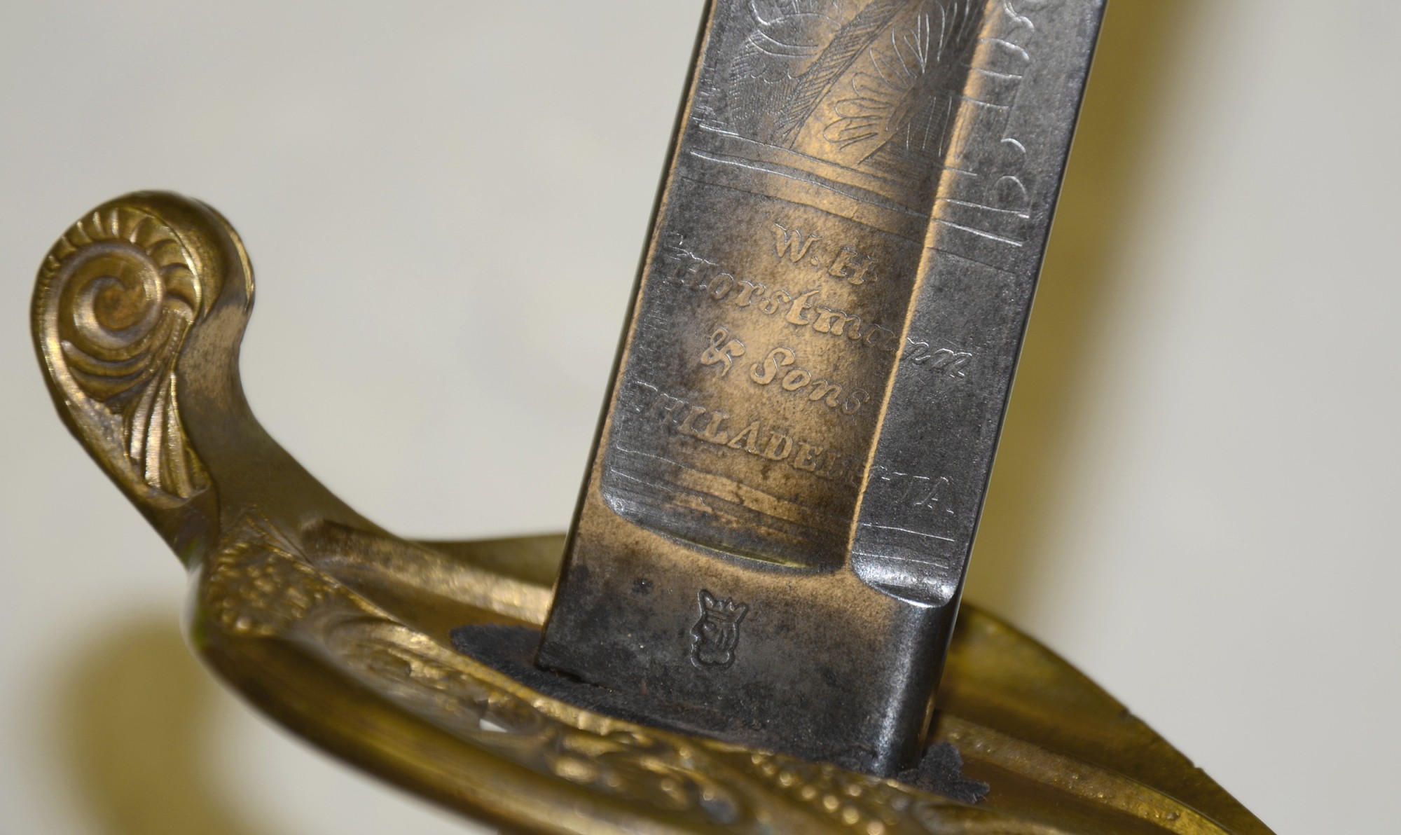 M1850 FOOT OFFICER’S SILVER-HILTED SWORD WITH METAL SCABBARD BY ...