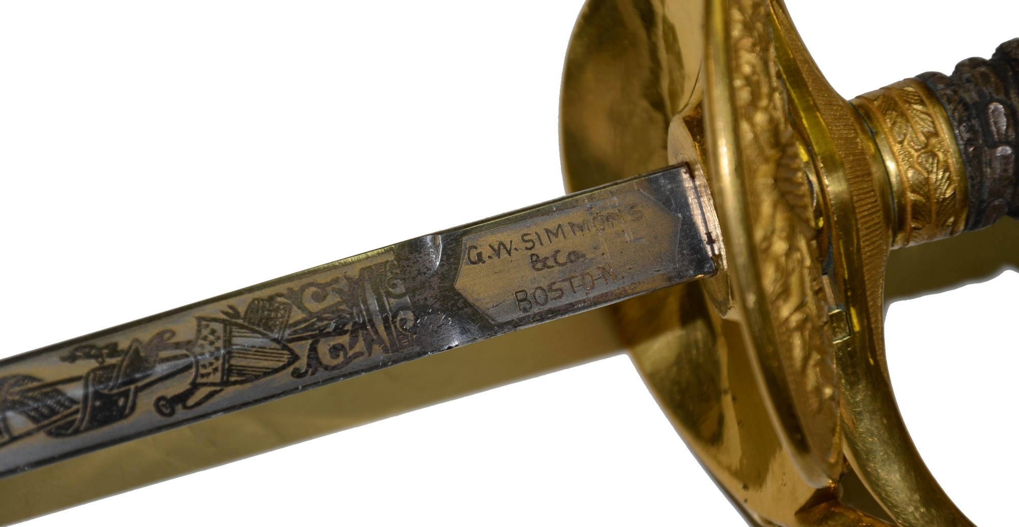 GAR SWORD PRESENTED BY ONE NEW YORK GAR POST TO ANOTHER — Horse Soldier