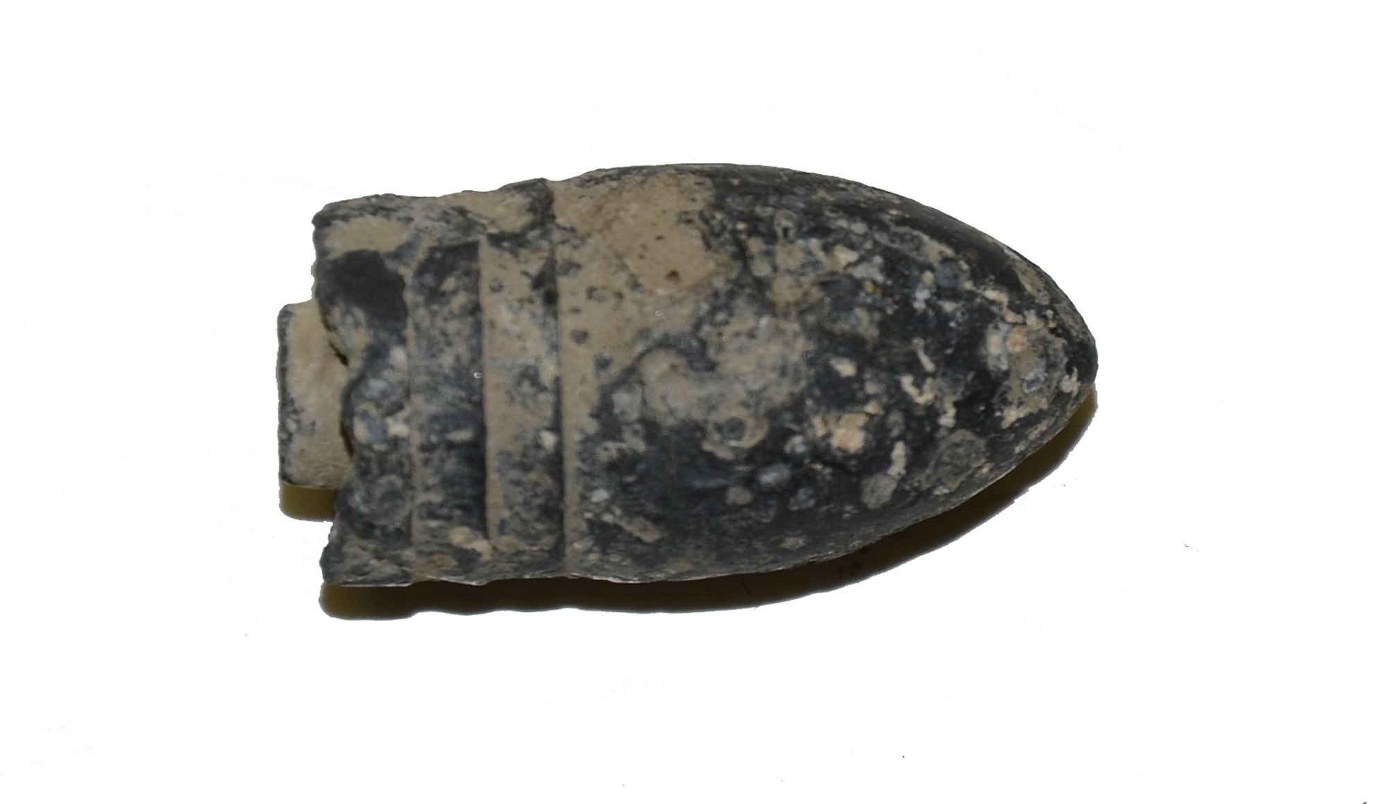 US .58 CALIBER GARDINER EXPLOSIVE BULLET, RECOVERED FROM THE PEACH ...