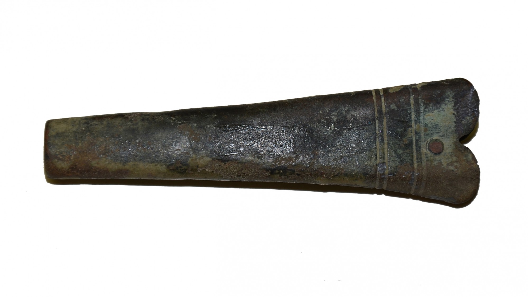 BRITISH ENFIELD BAYONET SCABBARD TIP, RECOVERED FROM ROSE FARM WOODS ...
