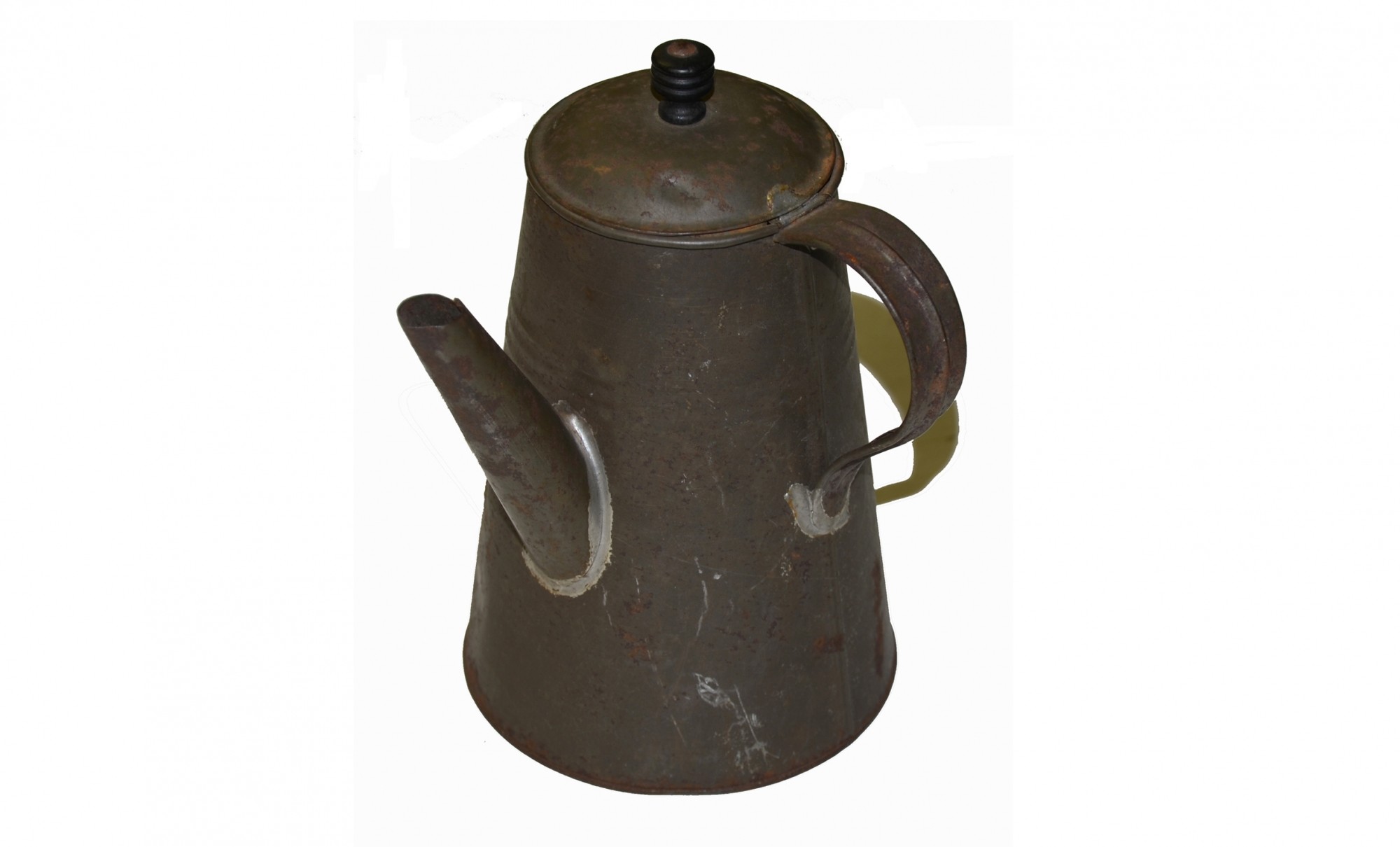 TIN COFFEE POT, CIVIL WAR ERA — Horse Soldier