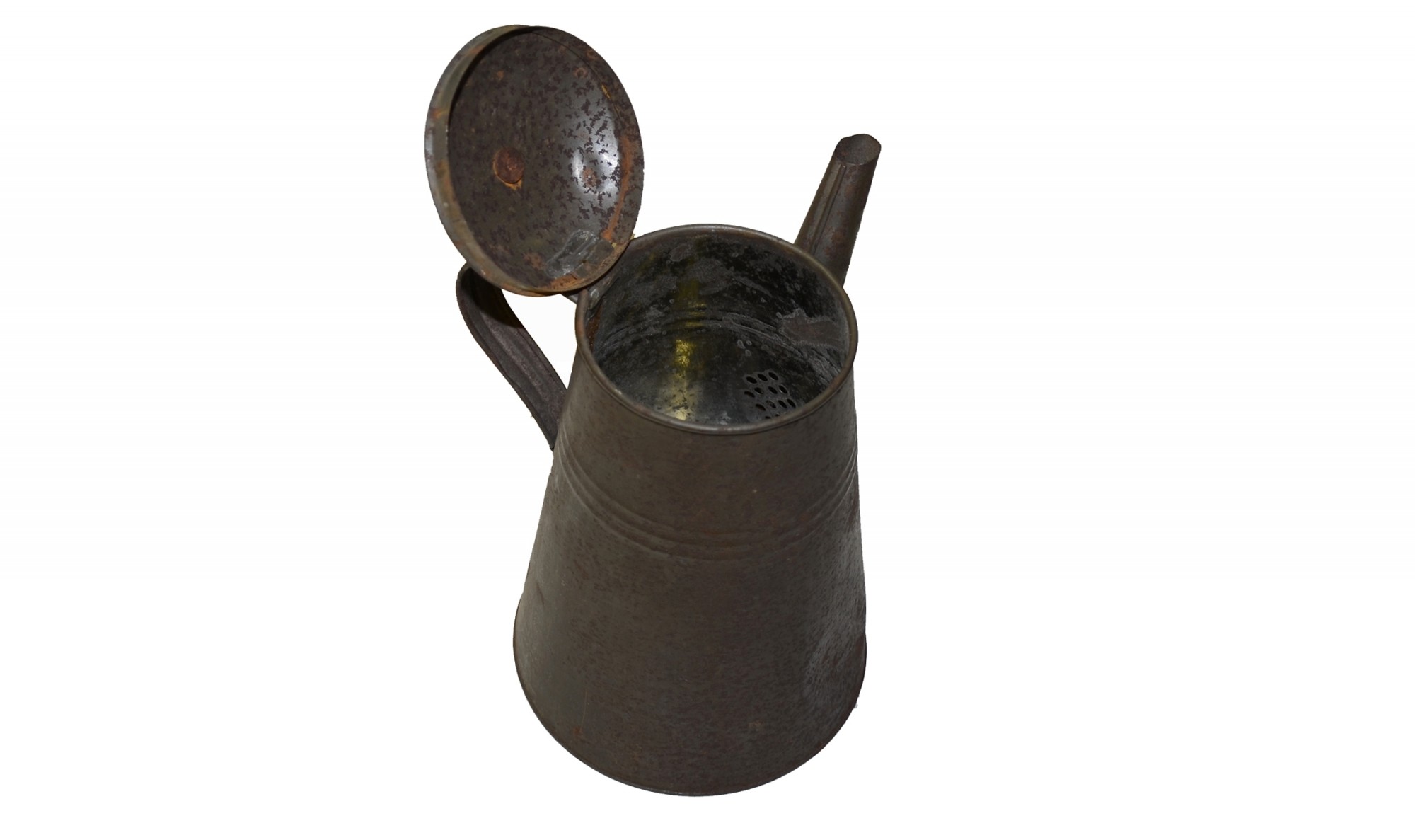 TIN COFFEE POT, CIVIL WAR ERA — Horse Soldier