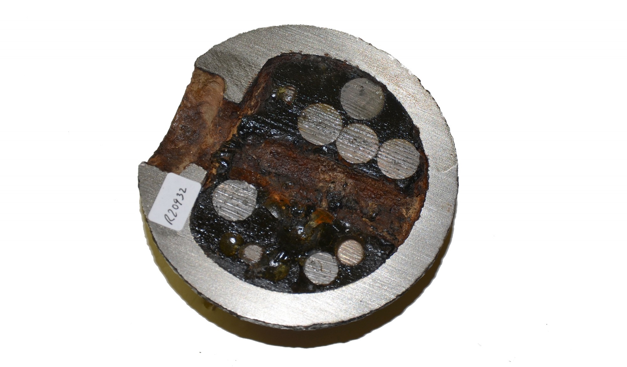 SECTIONED US 12 POUND SPHERICAL CASE-SHOT SHELL — Horse Soldier