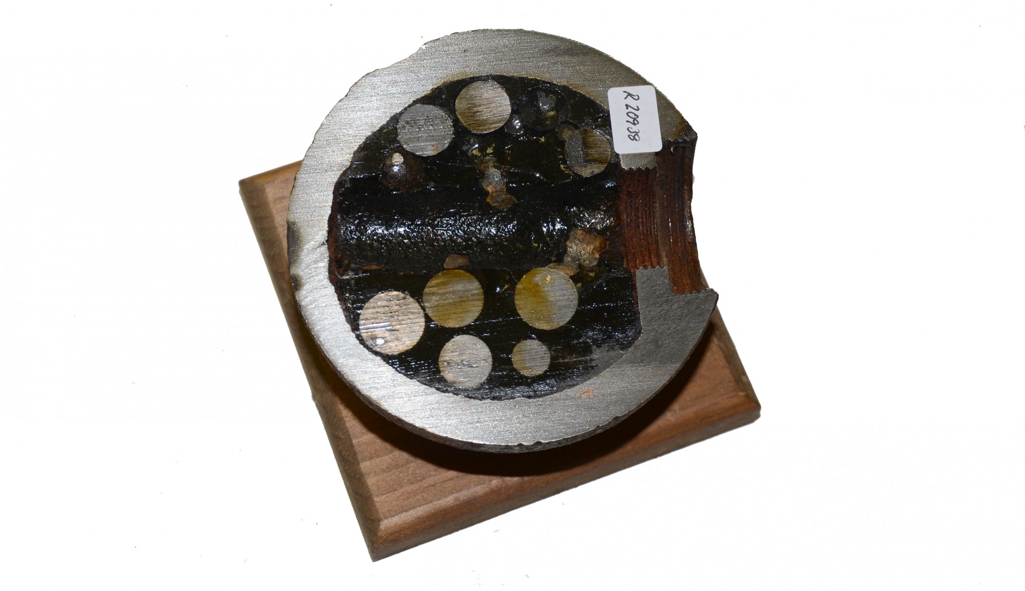 SECTIONED US 12 POUND SPHERICAL CASE-SHOT SHELL — Horse Soldier