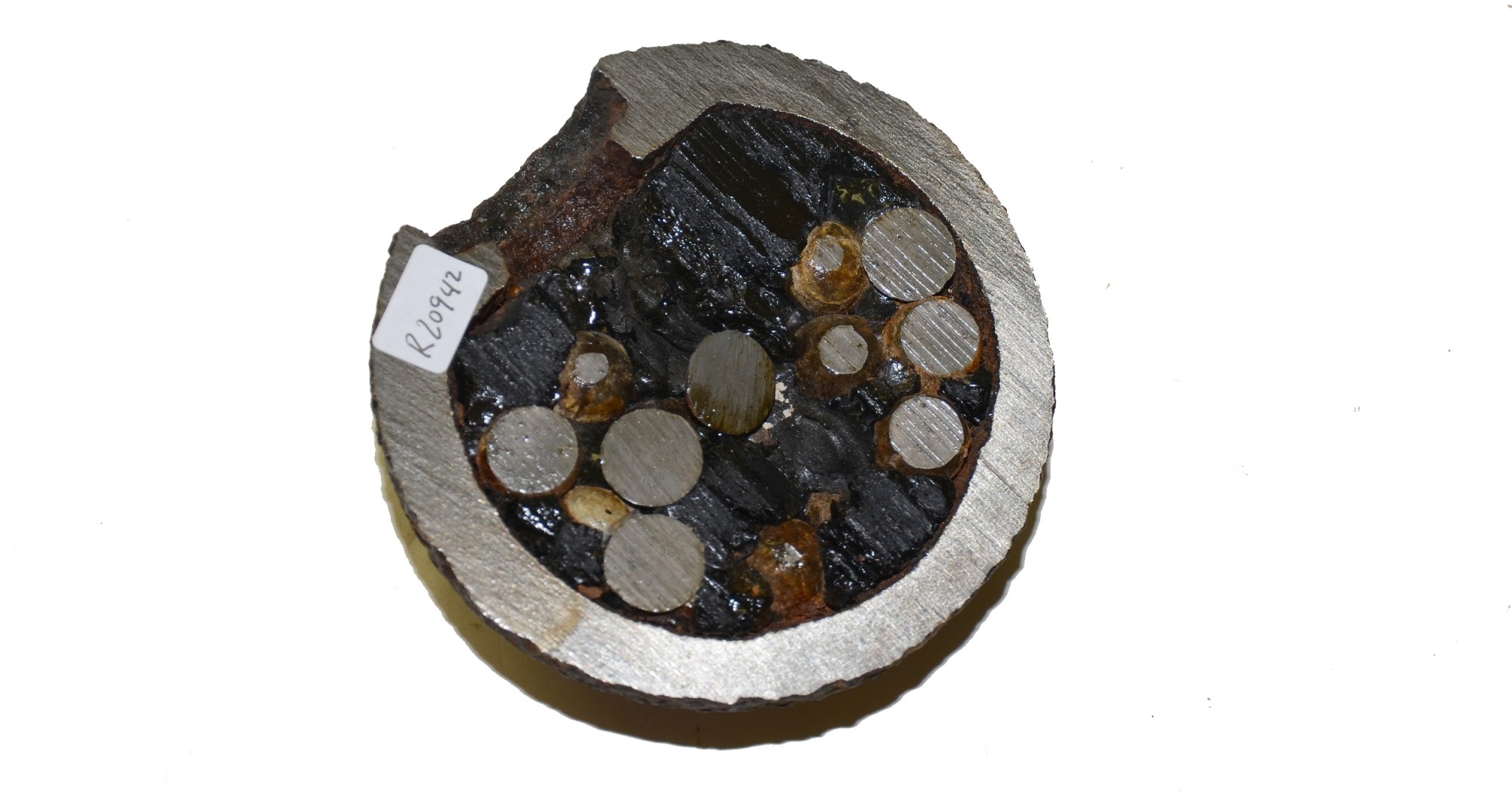SECTIONED US 12 POUND SPHERICAL CASE-SHOT SHELL — Horse Soldier