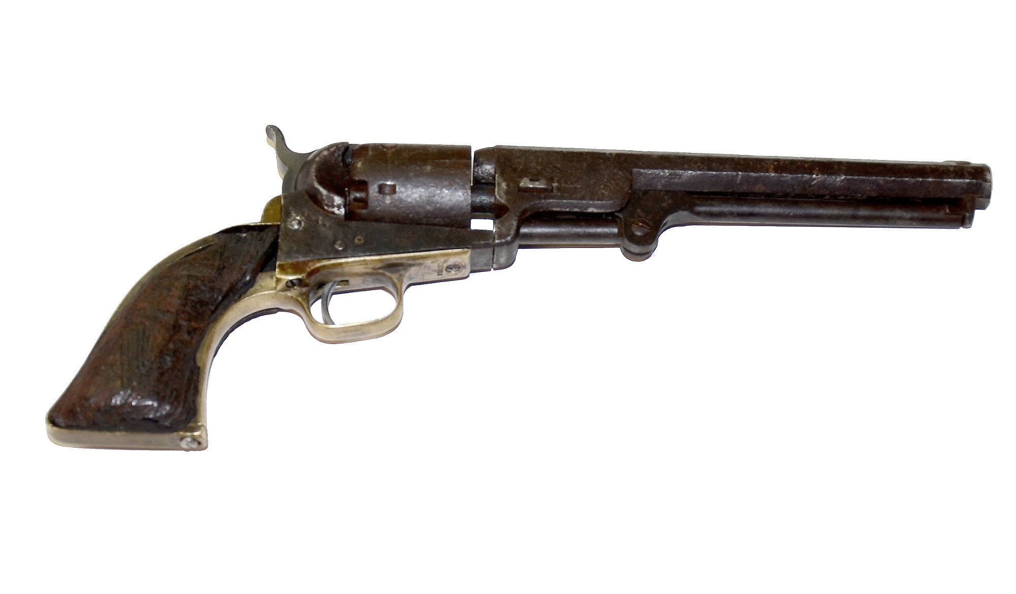 RICHMOND-RECOVERED M1851 NAVY COLT REVOLVER IN RELIC CONDITION, STILL ...