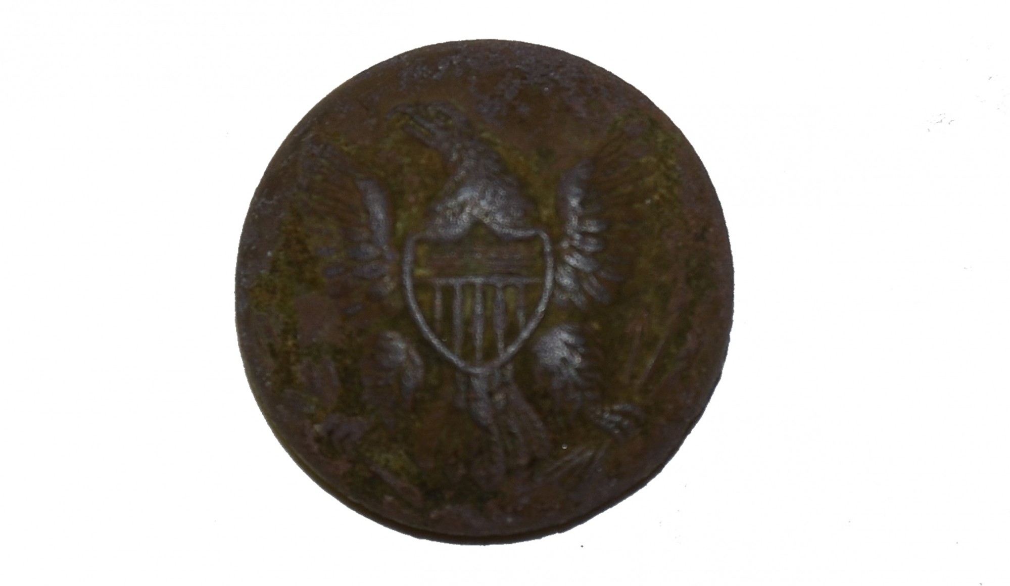 US GENERAL SERVICE EAGLE JACKET BUTTON RECOVERED AT THE ROSE FARM ...