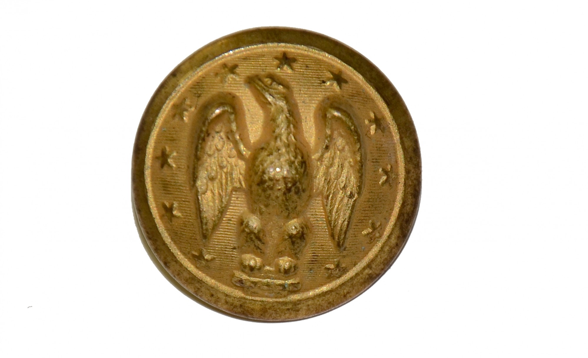 CONFEDERATE STAFF OFFICER’S BUTTON — Horse Soldier