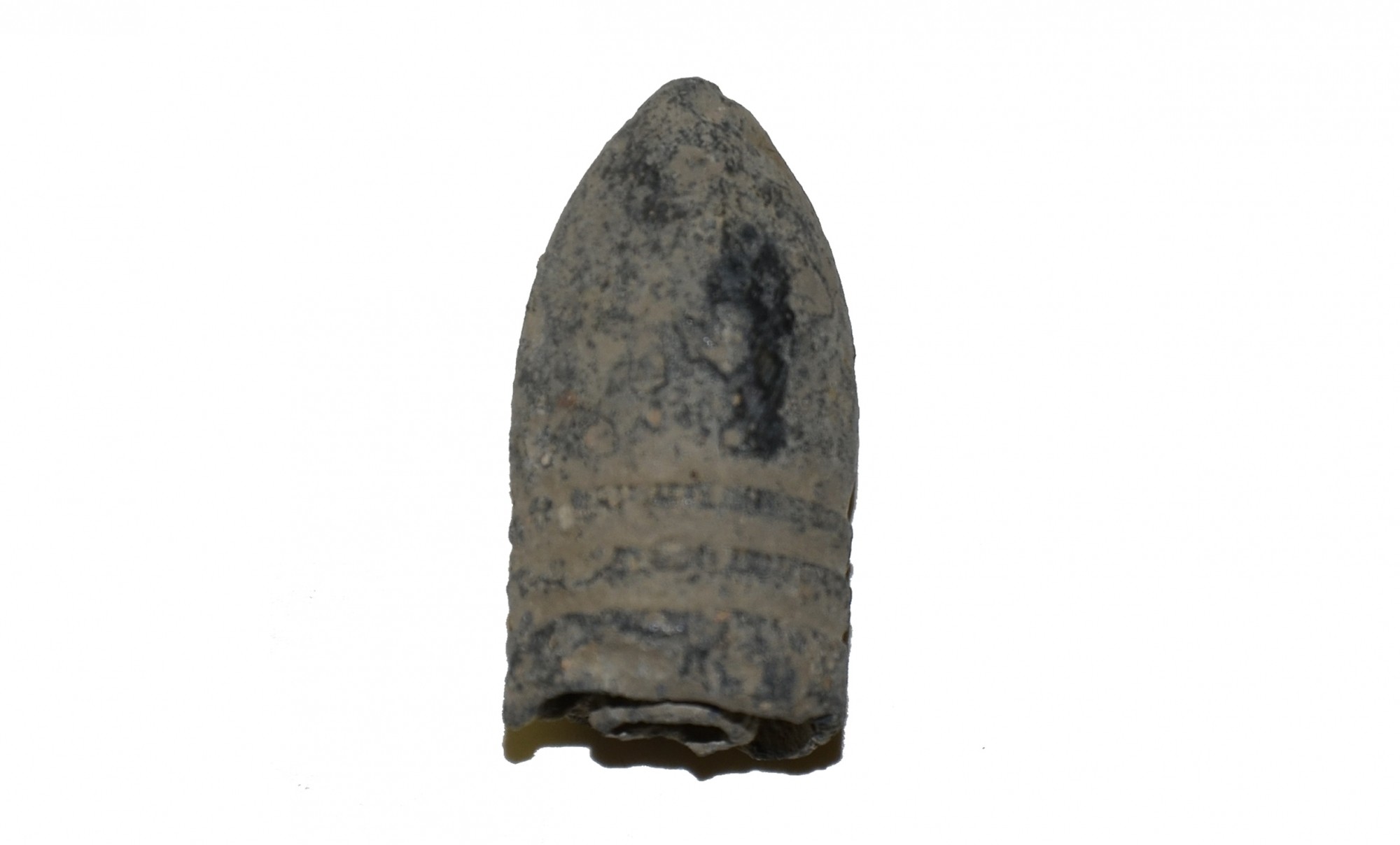 US .58 CALIBER GARDINER EXPLOSIVE BULLET, RECOVERED FROM THE PEACH ...