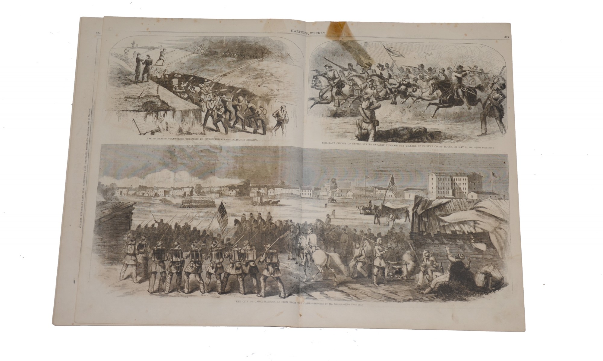 HARPER’S WEEKLY DATED JUNE 15, 1861 – COL. ELMER ELLSWORTH — Horse Soldier