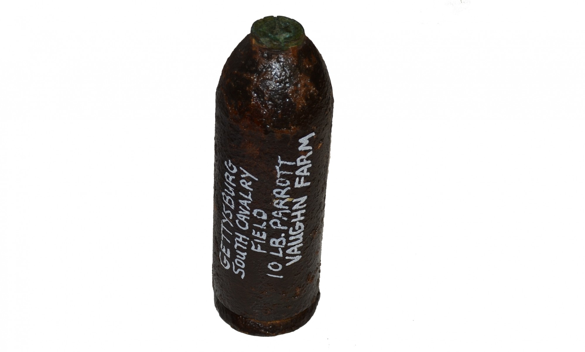 U.S. 3” PARROTT TYPE-2 SHELL WITH SCHENKL FUSE RECOVERED AT SOUTH ...