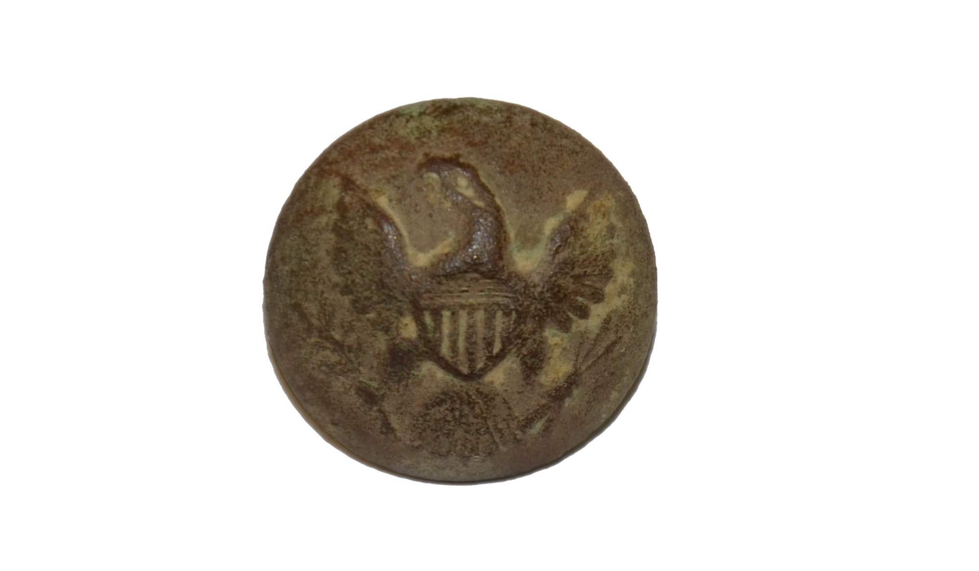 US GENERAL SERVICE EAGLE COAT BUTTON RECOVERED ON THE KLINGEL FARM ...