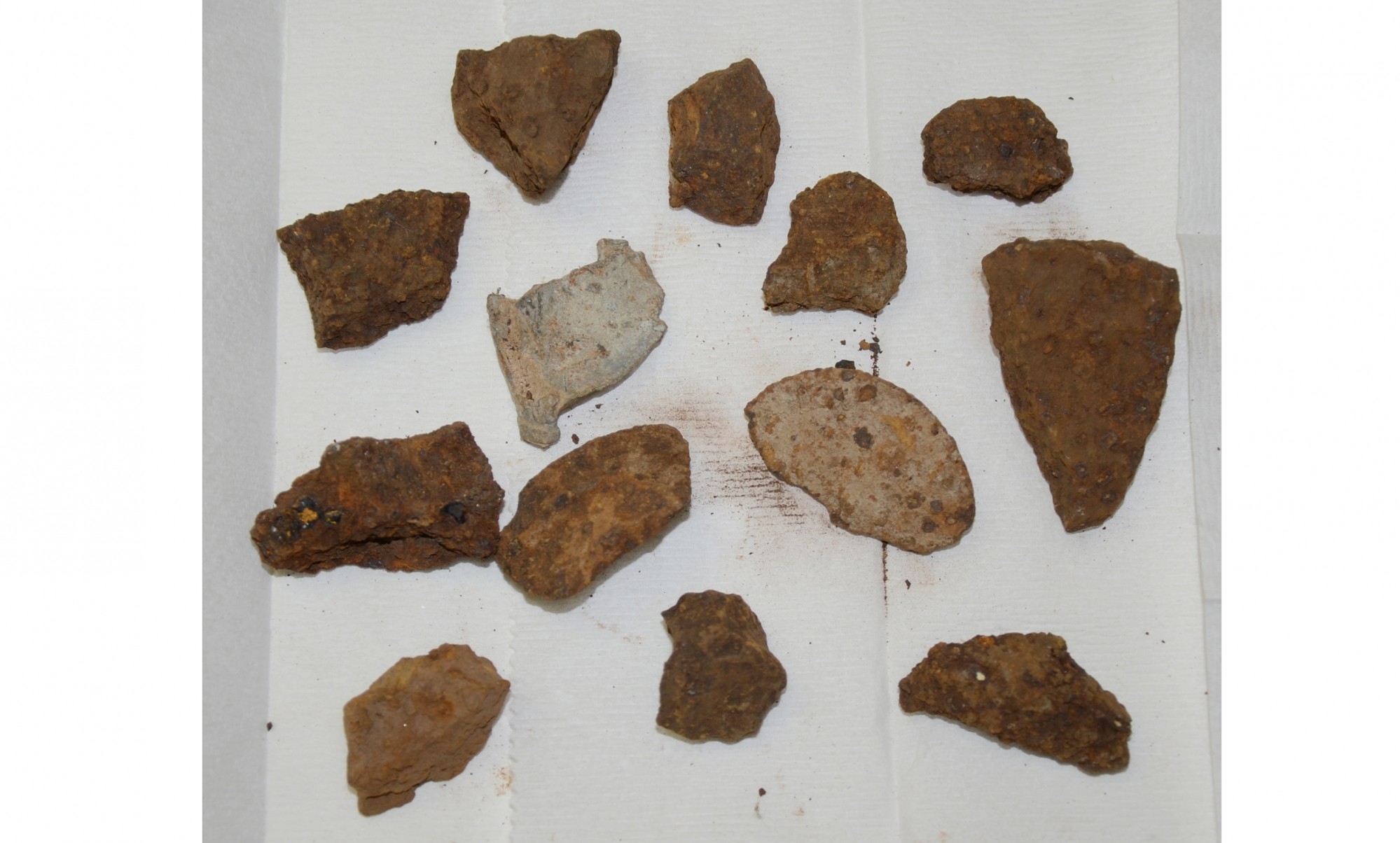 GROUP OF US/CS ARTILLERY SHELL FRAGMENTS FOUND AT EXCELSIOR FIELD IN ...