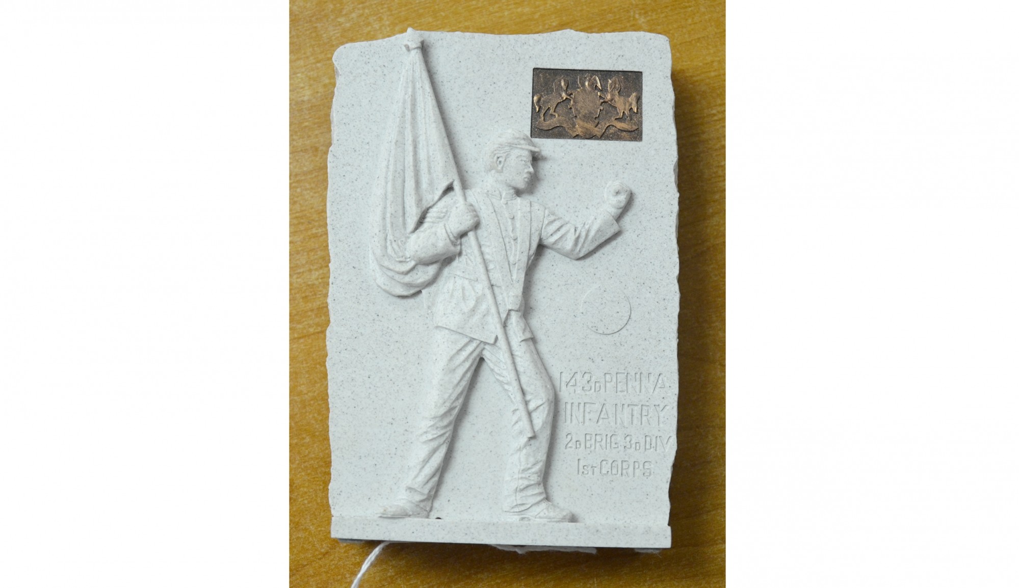 RESIN MINIATURE OF THE 143RD PENNSYLVANIA MONUMENT AT GETTYSBURG ...