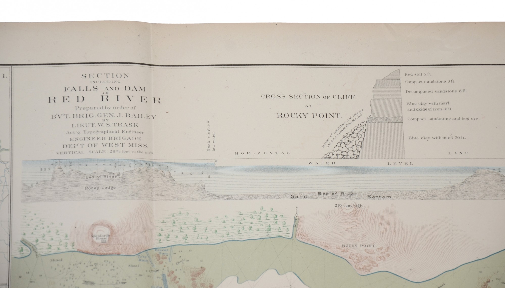 MAP OF RED RIVER, ARKANSAS AND LOUISANA, AND OCEAN POND FLORIDA — Horse ...