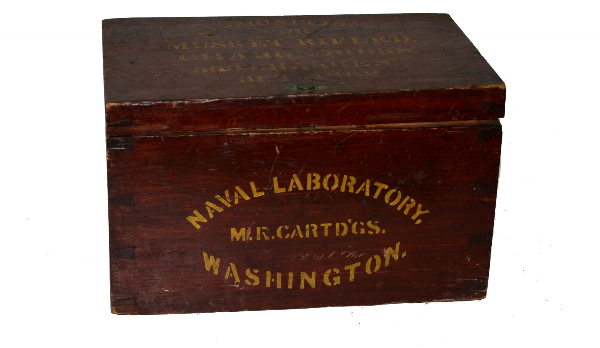 NAVAL LABORATORY CRATE FOR RIFLED MUSKET CARTRIDGES — Horse Soldier