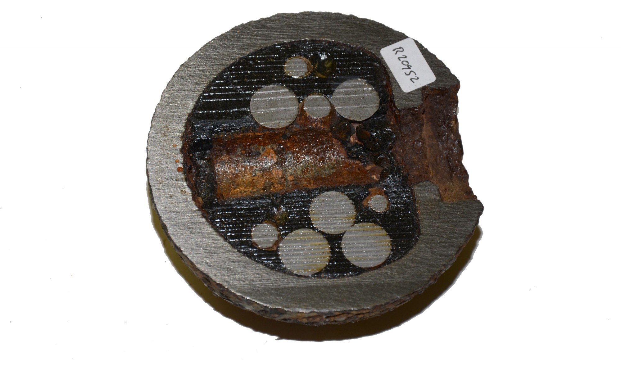 SECTIONED US 12 POUND SPHERICAL CASE SHOT SHELL — Horse Soldier