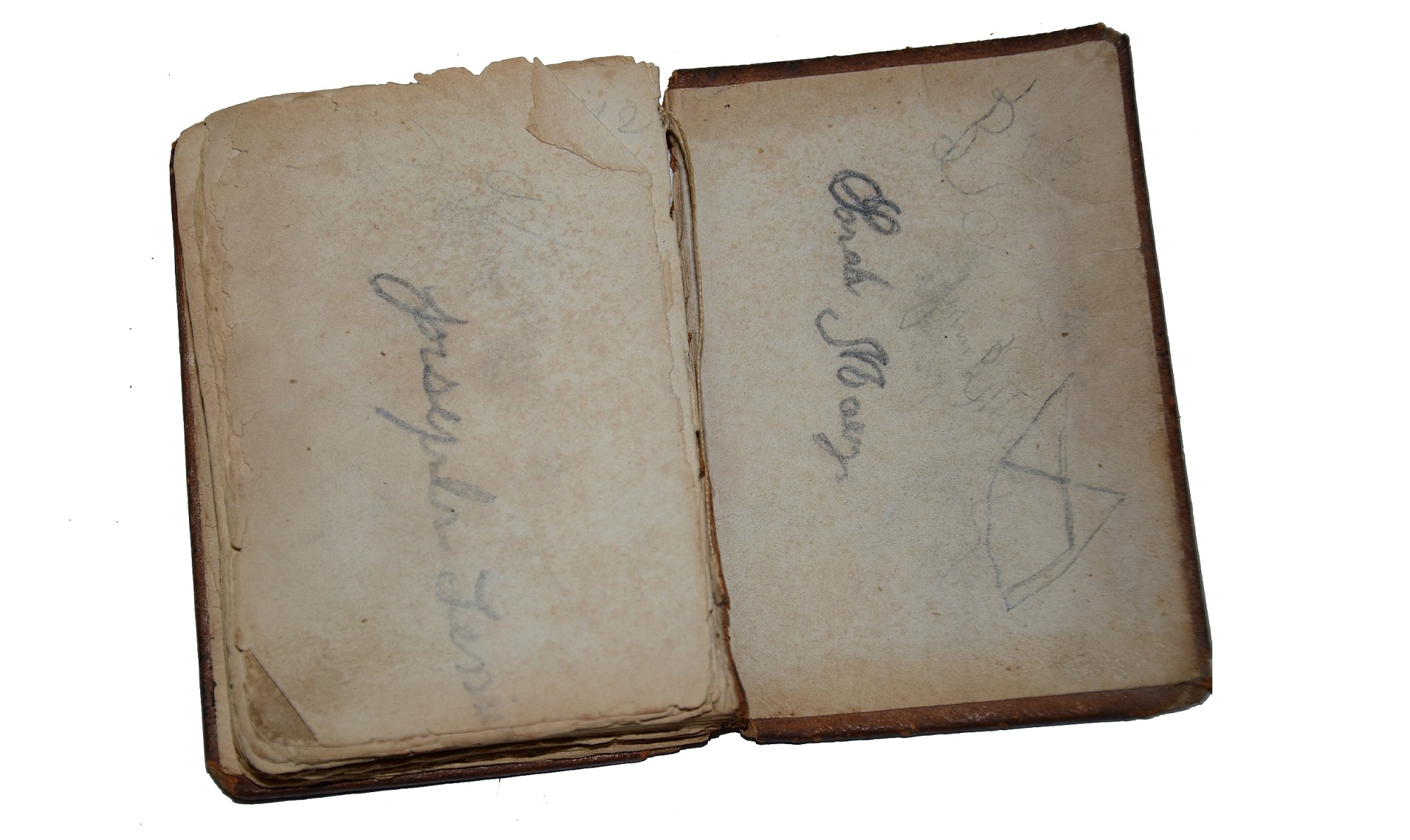 DIARY AND SONGSTER ID’D TO JEFFERSON KINDER, 19th & 20TH INDIANA ...