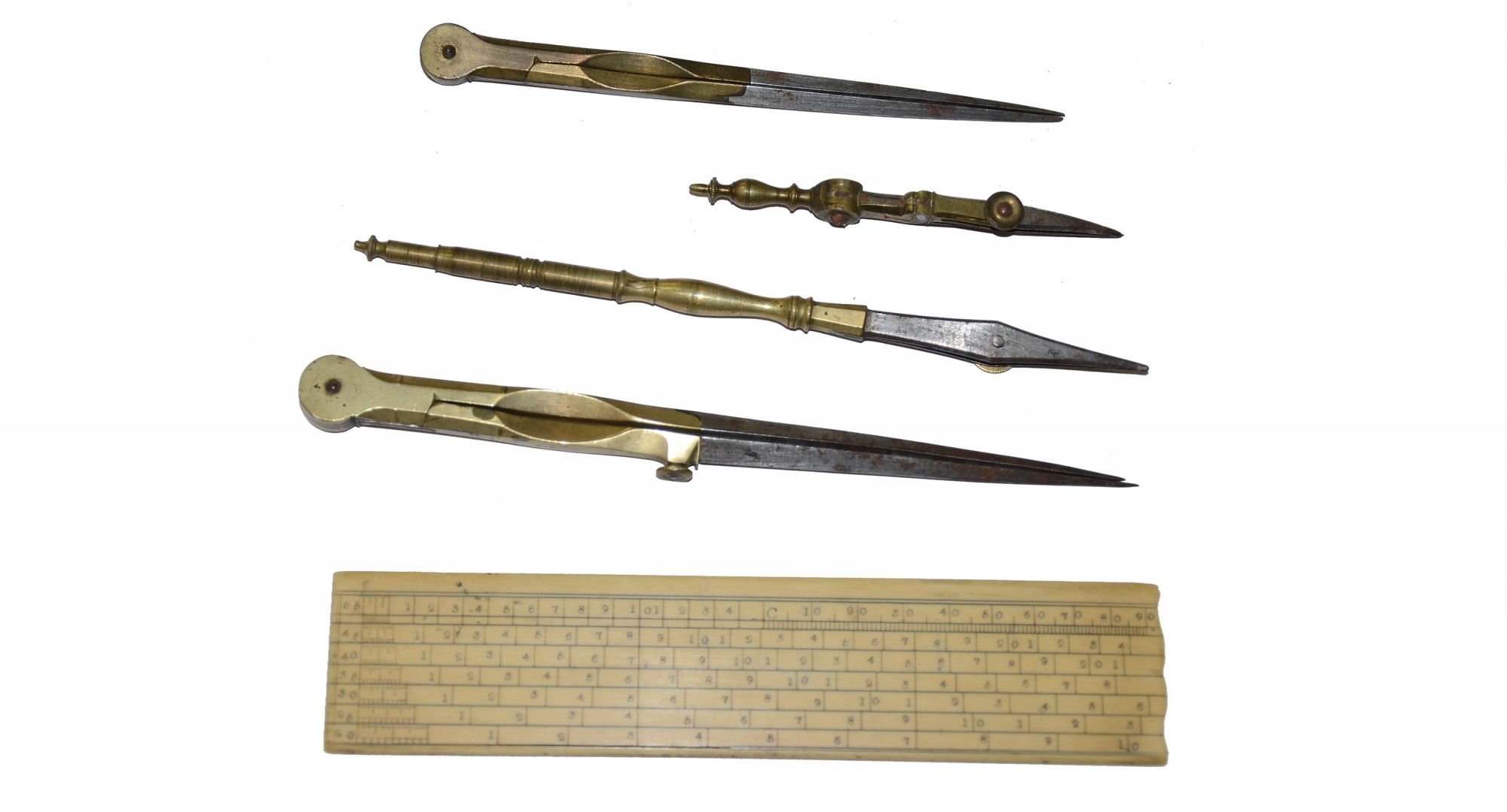 19th CENTURY DRAFTING SET — Horse Soldier