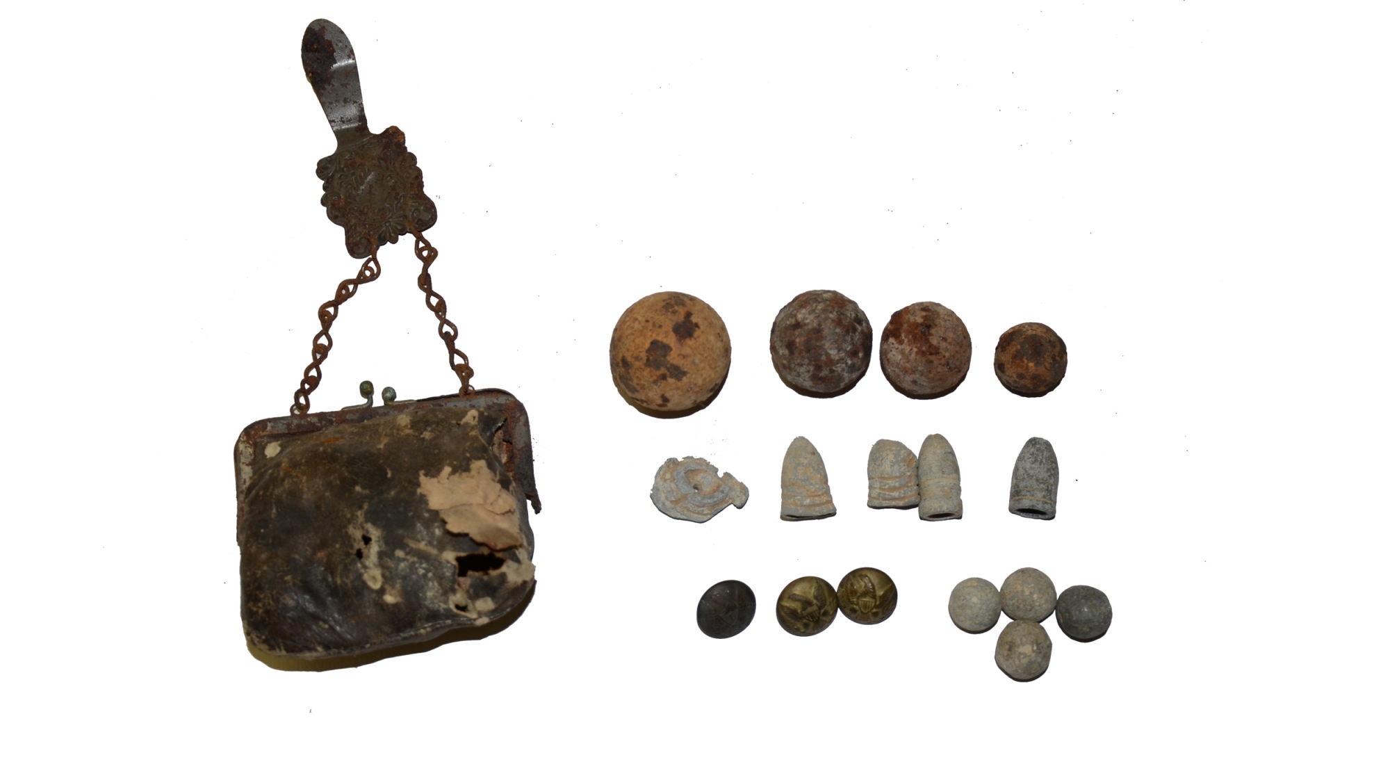 TWICE-FOUND, EARLY GETTYSBURG BATTLEFIELD PICK-UP RELICS — Horse Soldier