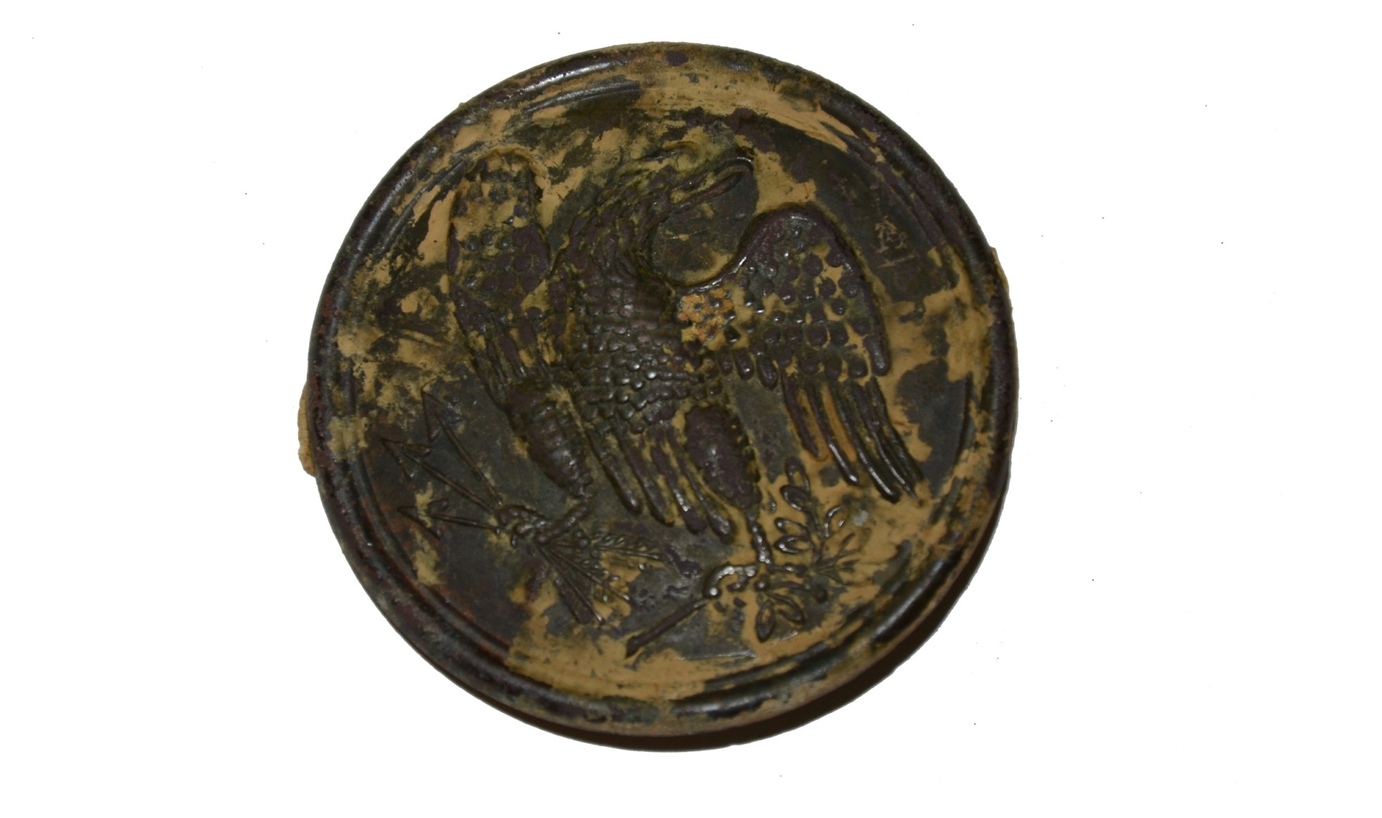 US EAGLE BREAST PLATE RECOVERED AT SPOTSYLVANIA — Horse Soldier