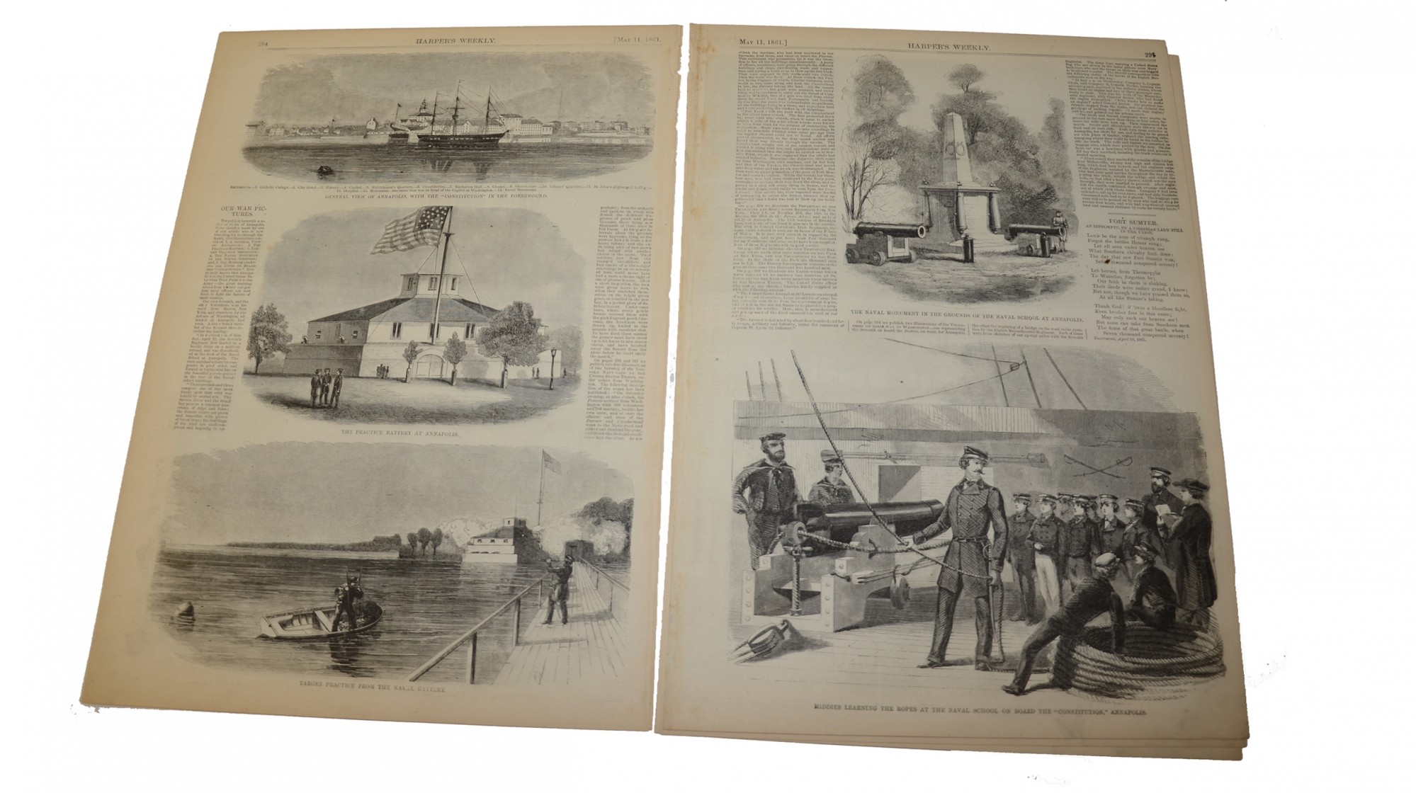 HARPER’S WEEKLY DATED MAY 11, 1861 – COL. ELMER ELLSWORTH — Horse Soldier