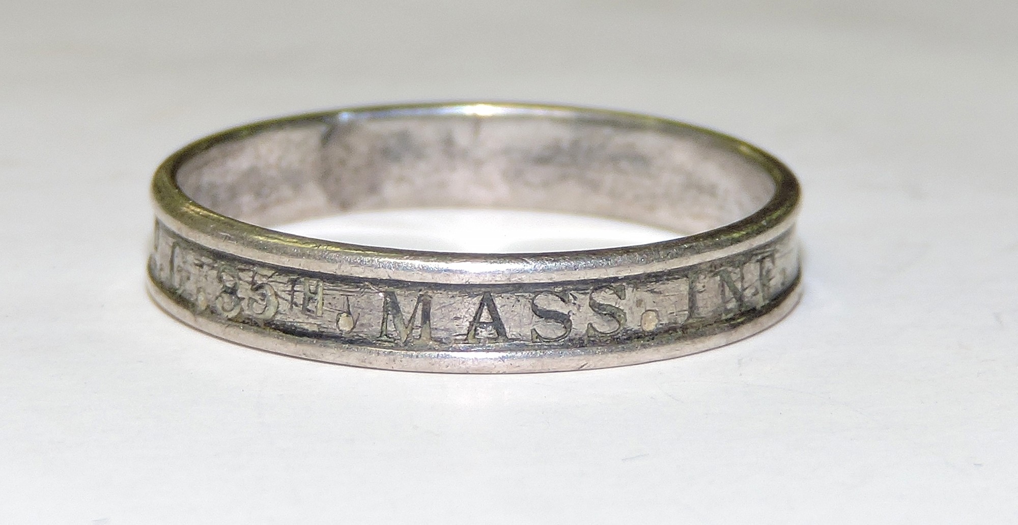 IDENTIFIED CIVIL WAR ERA MAN’S RING – SGT. JOSEPH C. HARDY, 35TH ...