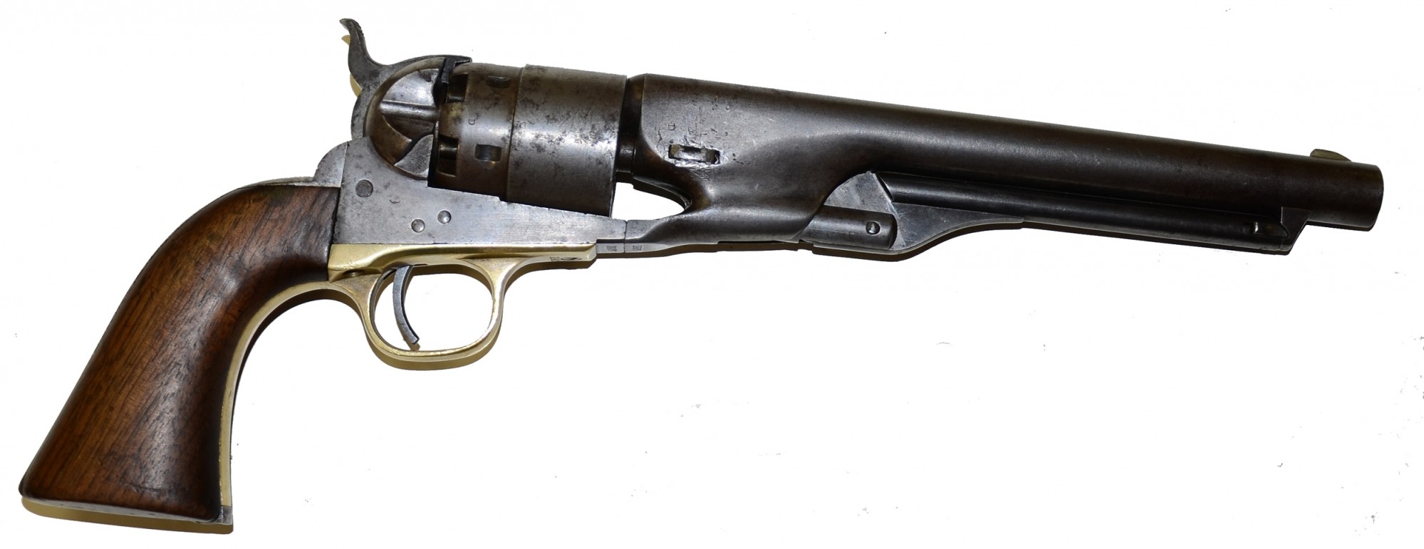 CIVIL WAR THREE-SCREW COLT MODEL 1860 ARMY REVOLVER IDENTIFIED TO 4TH ...