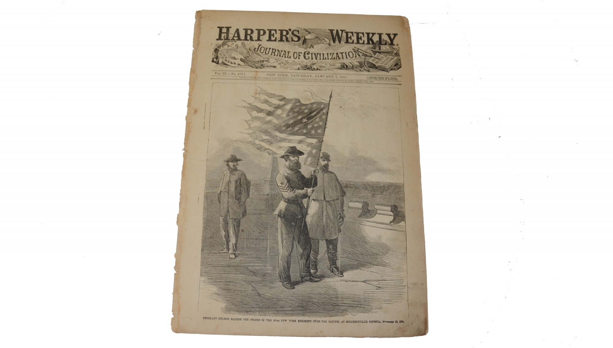 HARPER’S WEEKLY, JANUARY 7, 1865 - ATLANTA CAMPAIGN/SAVANNAH — Horse ...