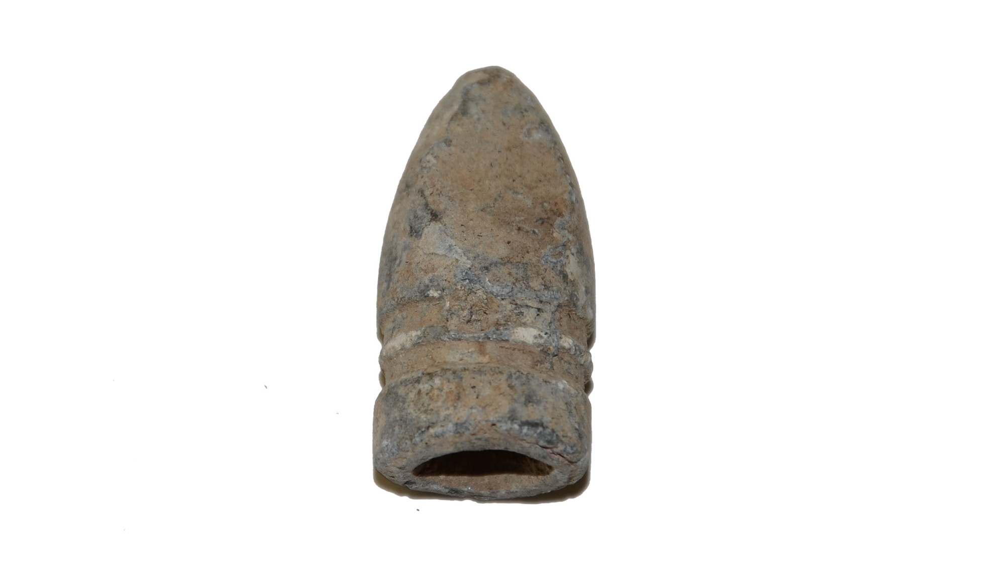 CARVED CS .58 CAL. GARDNER PATENT MINIE BALL RECOVERED AT THE ROSE FARM ...