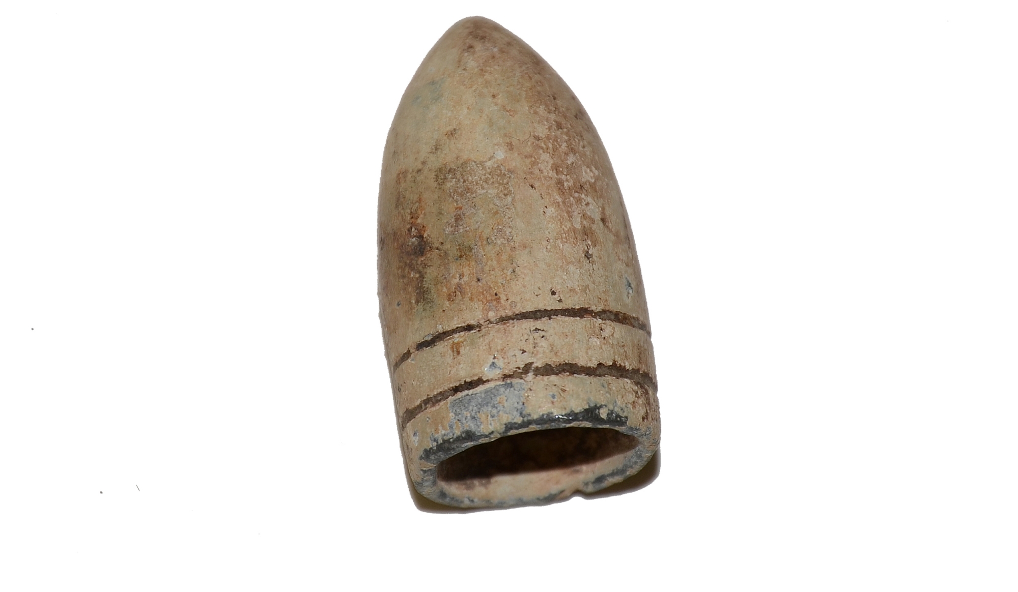 DROPPED CONFEDERATE SOUTHERN ARSENAL MANUFACTURED .69 CALIBER BULLET ...