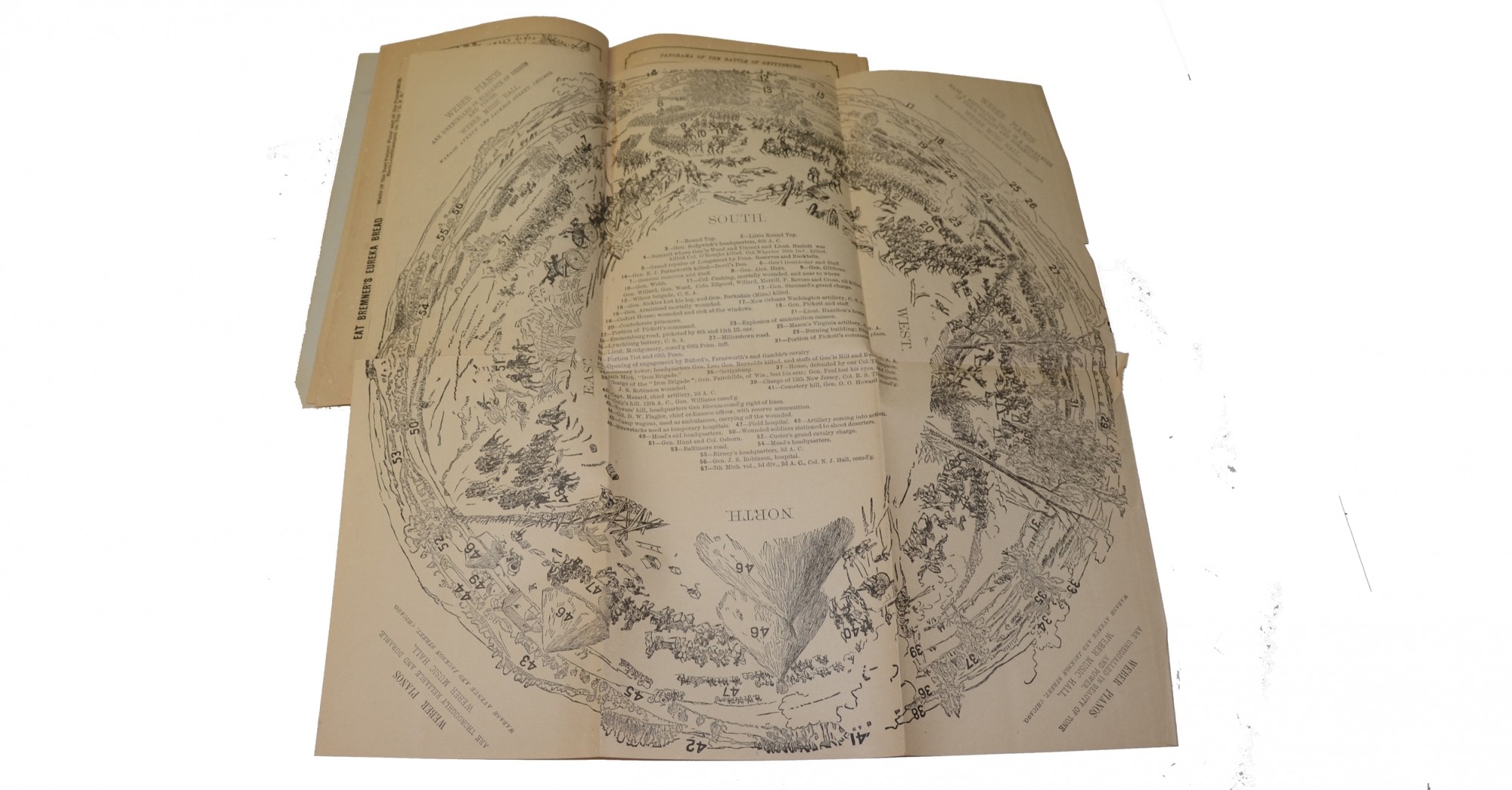 GETTYSBURG CYCLORAMA CHICAGO PANORAMA SOUVENIR BOOKLET — Horse Soldier