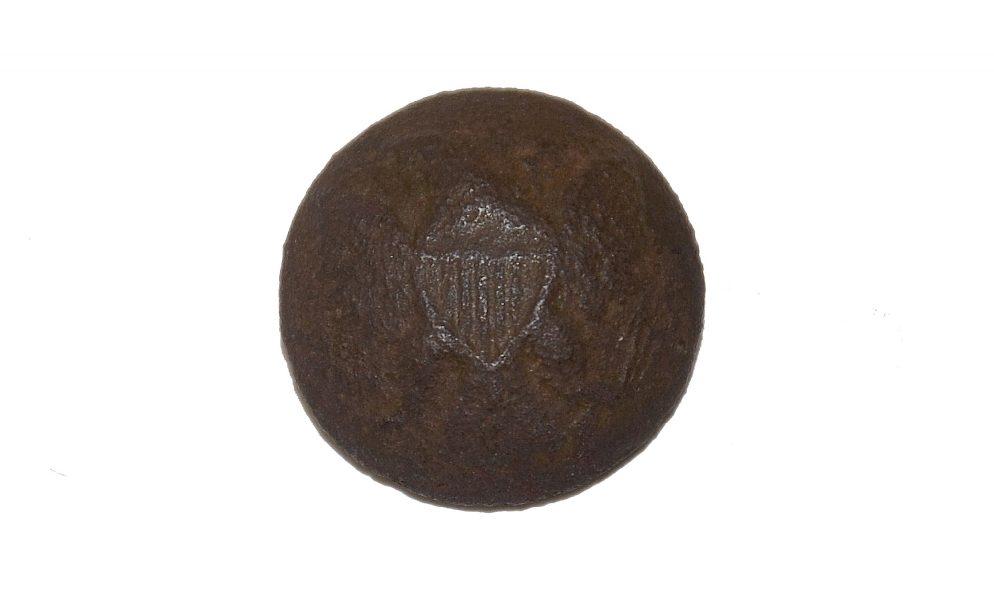 US GENERAL SERVICE EAGLE CUFF BUTTON FOUND EAST OF THE STONEWALL AT THE HISTORIC WHEATFIELD AT ...
