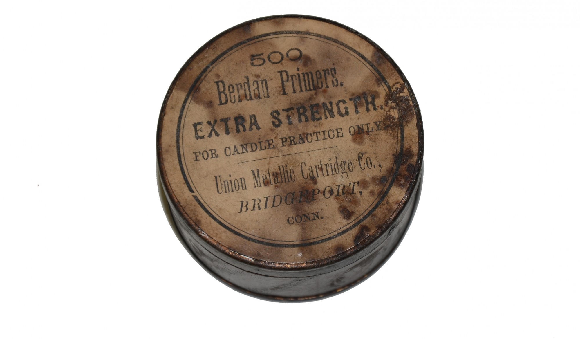 EMPTY BERDAN PRIMERS TIN — Horse Soldier