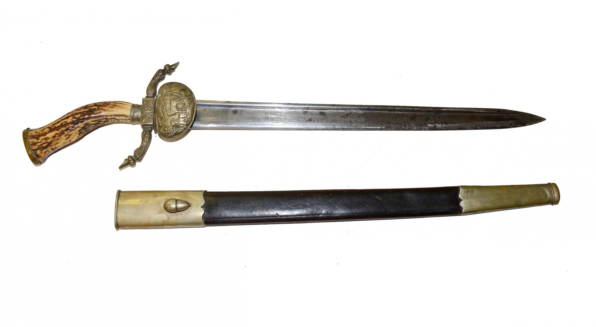 GERMAN HUNTING CLUB DRESS DAGGER & SCABBARD — Horse Soldier