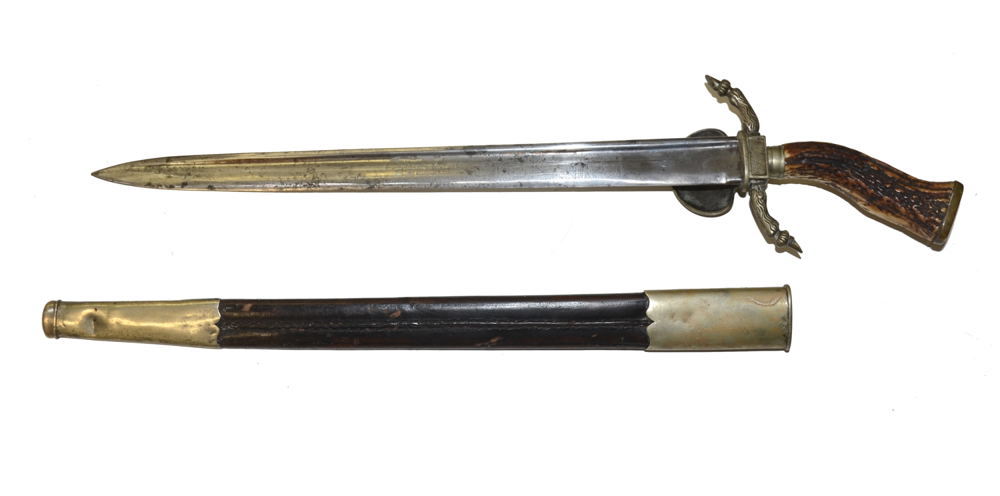 GERMAN HUNTING CLUB DRESS DAGGER & SCABBARD — Horse Soldier