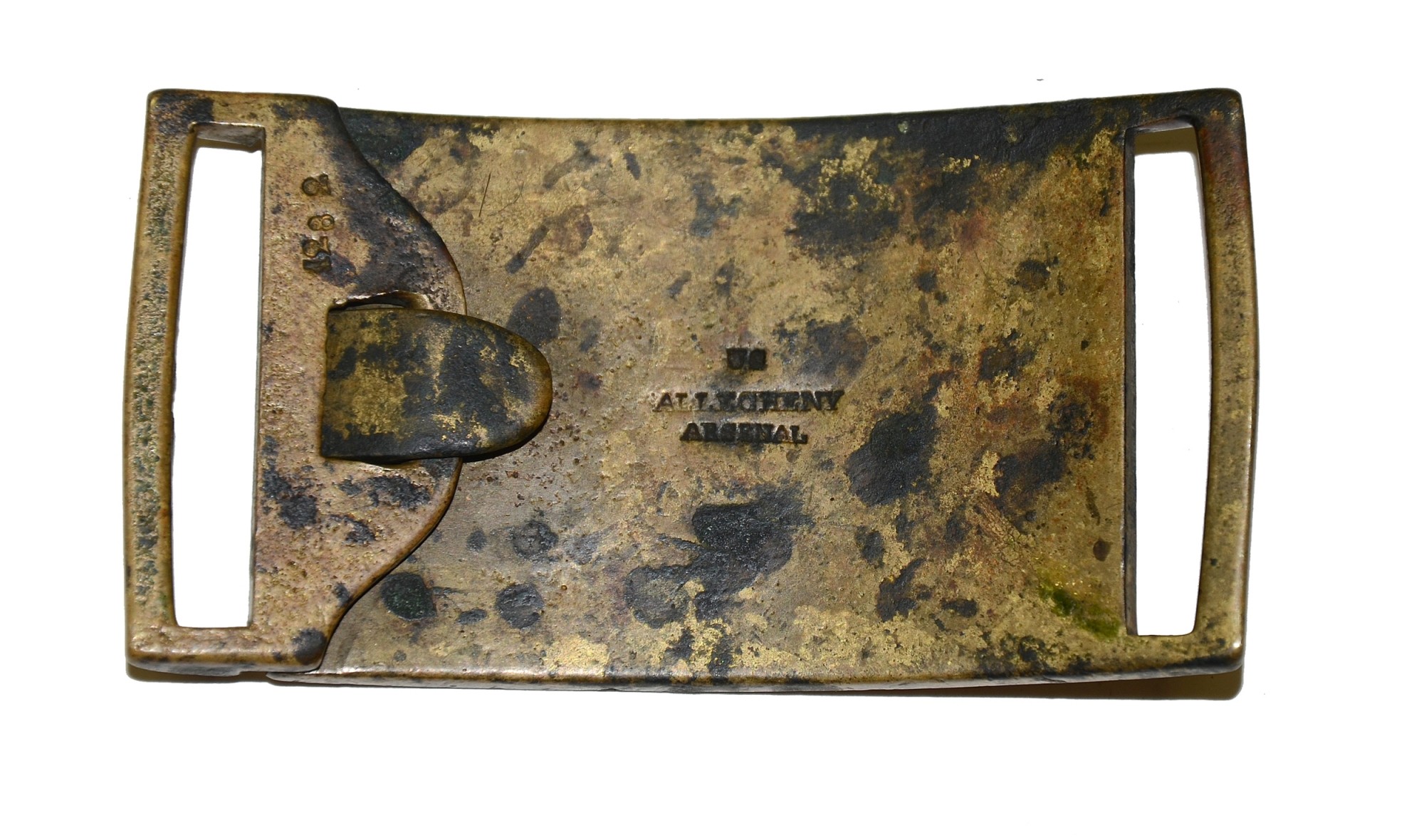 US MODEL 1851 ENLISTEDMAN’S / NCO BELT PLATE, ALLEGHENY ARSENAL — Horse ...