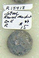 .69 CAL. ROUND MUSKET BALL - GETTYSBURG — Horse Soldier