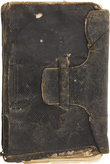 SOLDIER POCKET DIARY ID'D TO PVT. JAMES H. PETERSON, 13TH NEW JERSEY ...