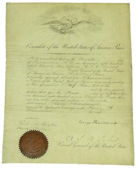 SIGNATURE OF BRIG. GEN. ALFRED THOMAS ARCHIMEDES TORBERT, 1ST NEW ...